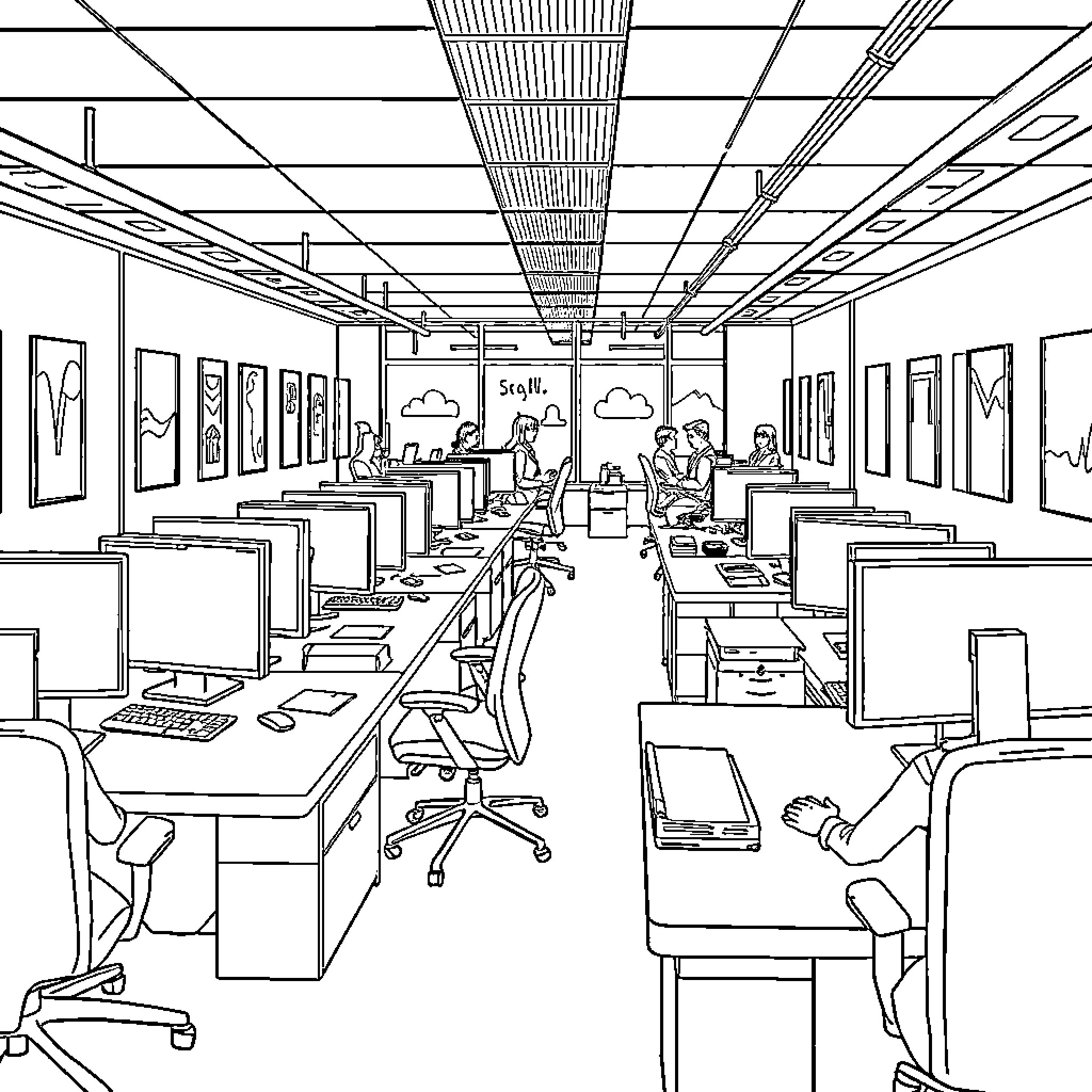 Best Office Coloring Pages (Free Printable PDF)