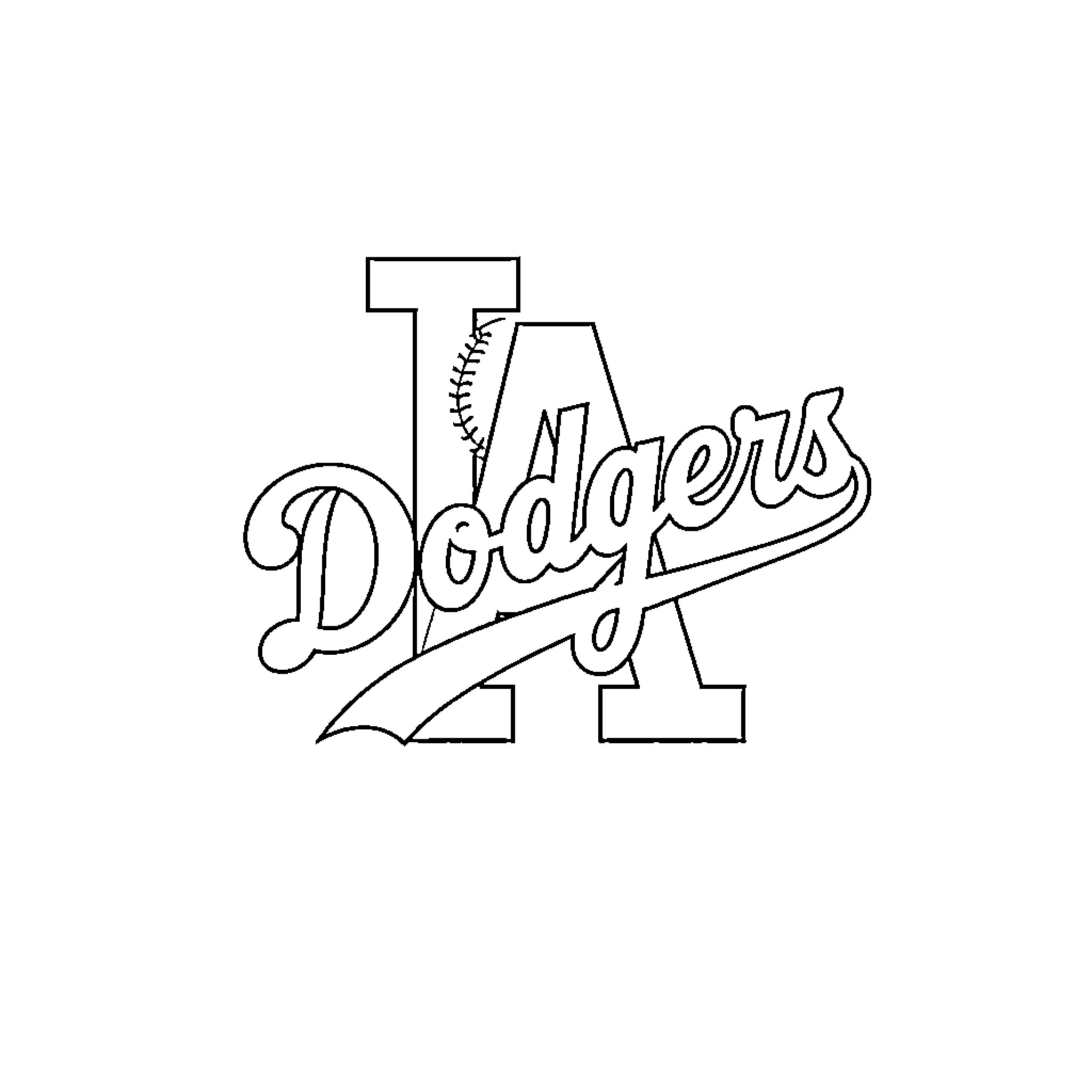 Best Dodgers Coloring Pages (Free Printable PDF)