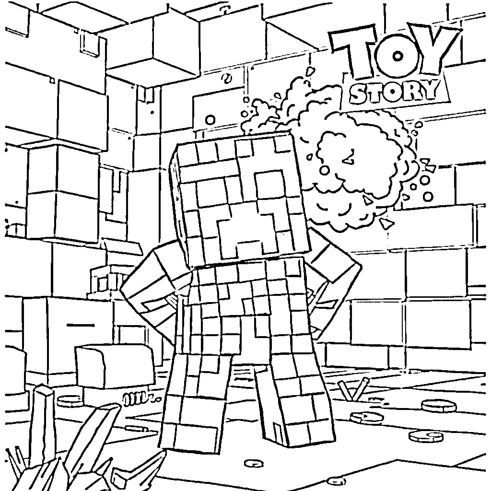 Best Creeper Coloring Pages (Free Printable PDF)
