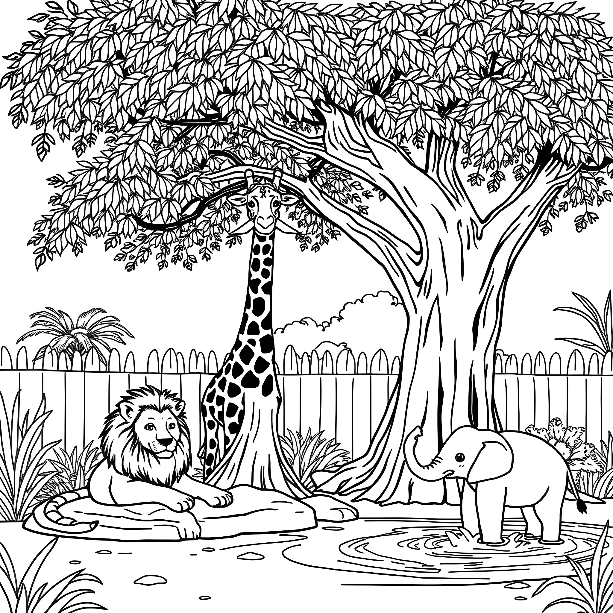 Best Zoo Animal Coloring Pages (Free Printable PDF)
