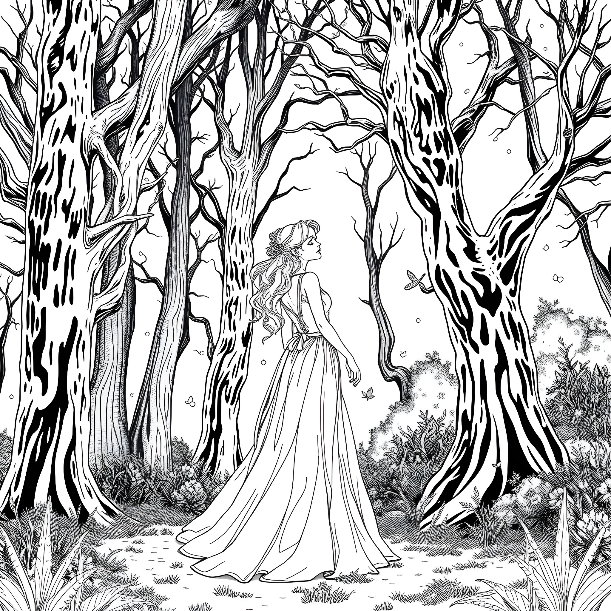 1 Best Fairy Tale Maiden Coloring Pages (Free Printable PDFs)