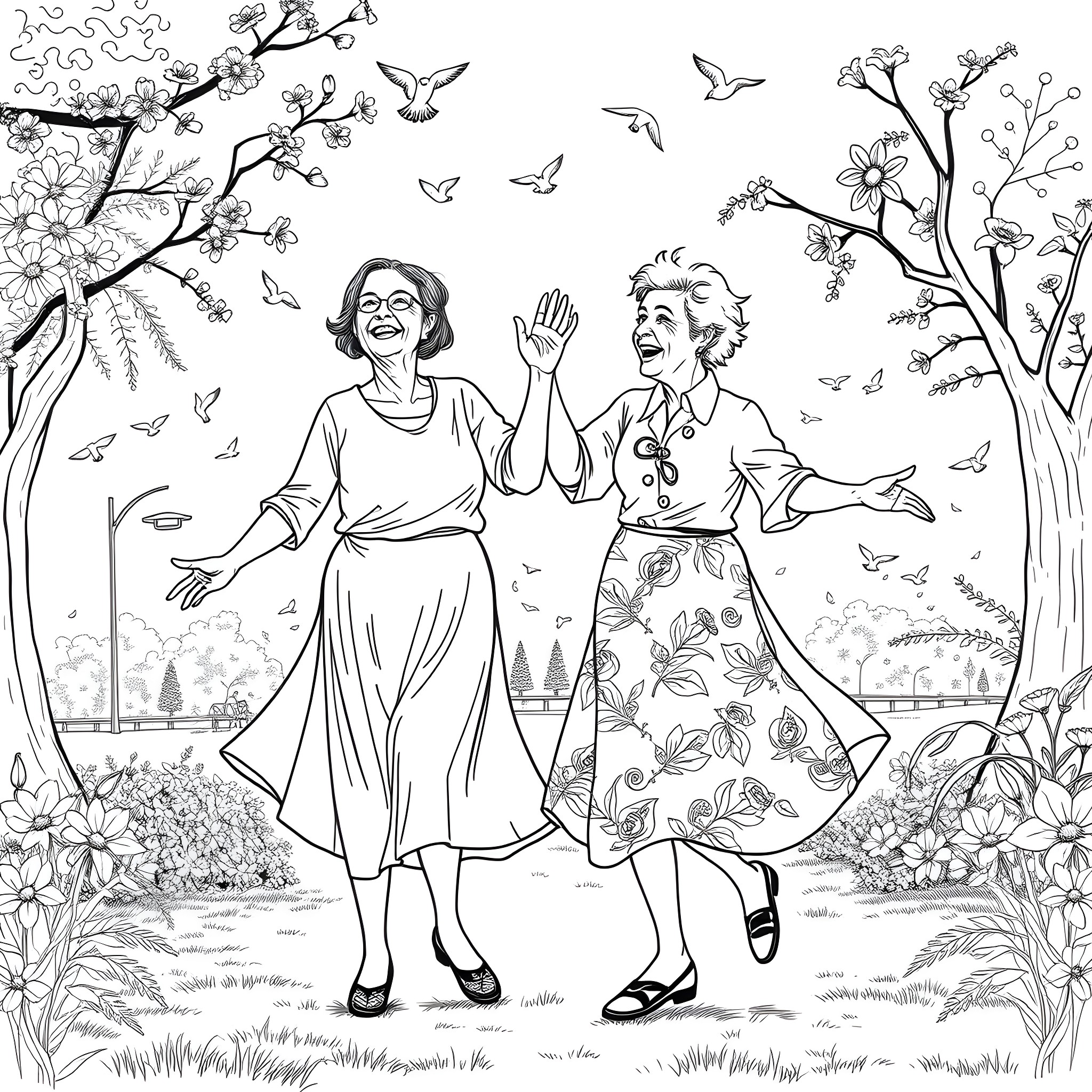Best Old Lady Coloring Pages (Free Printable PDF)