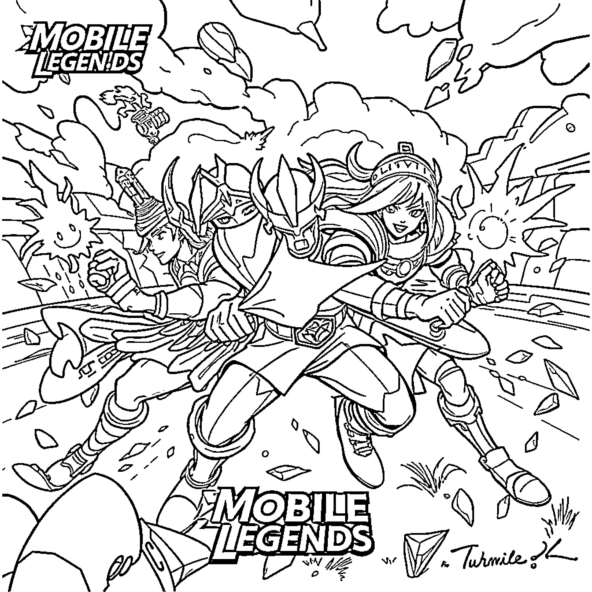 Best Mobile Legend Coloring Pages (Free Printable PDF)