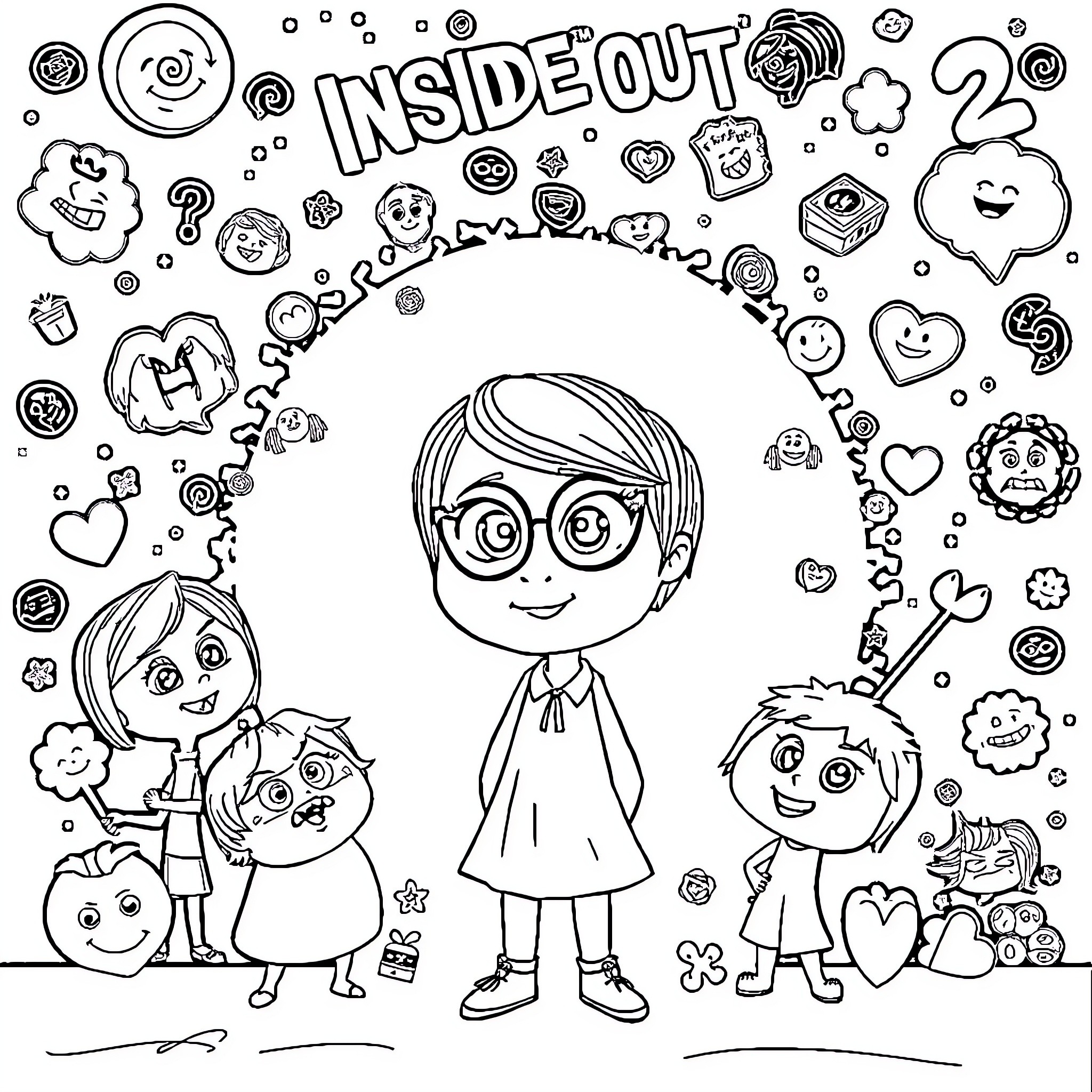 Best Inside Out Coloring Pages (Free Printable PDF)