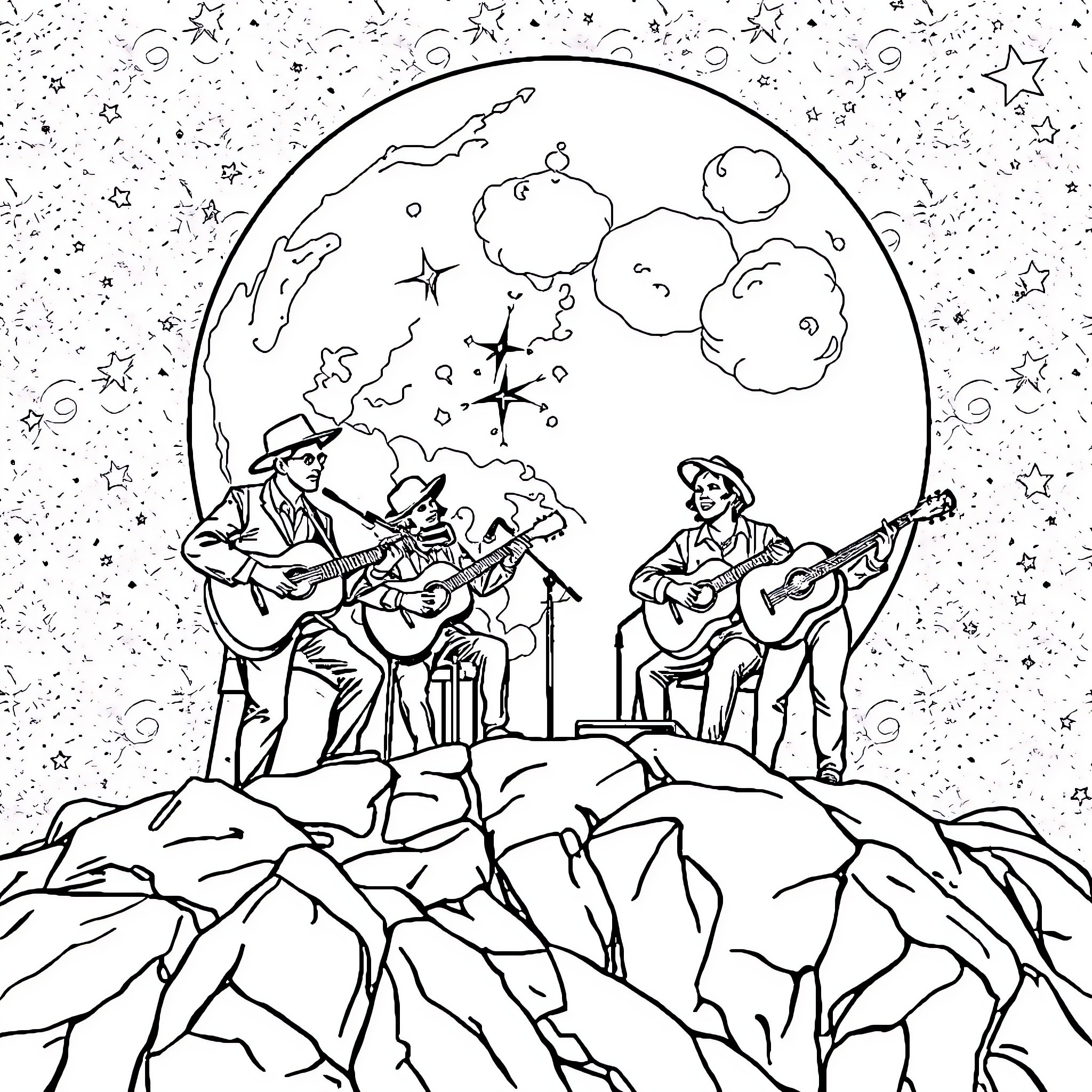 Best Bluegrass Band Coloring Pages (Free Printable PDF)