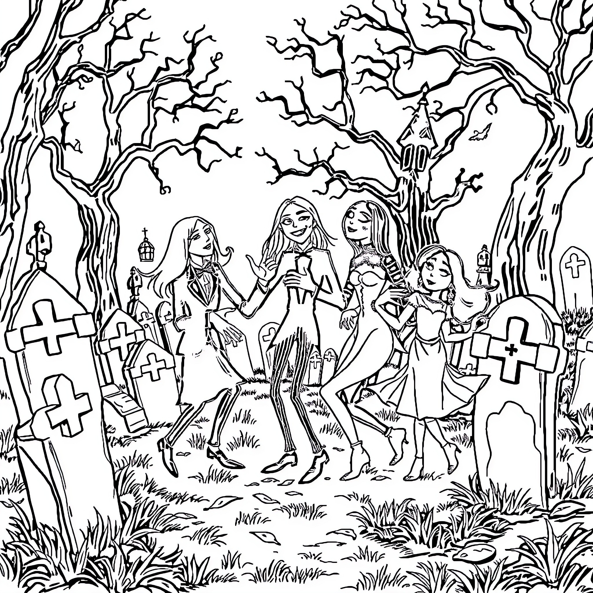 Best Addams Family Coloring Pages (Free Printable PDF)