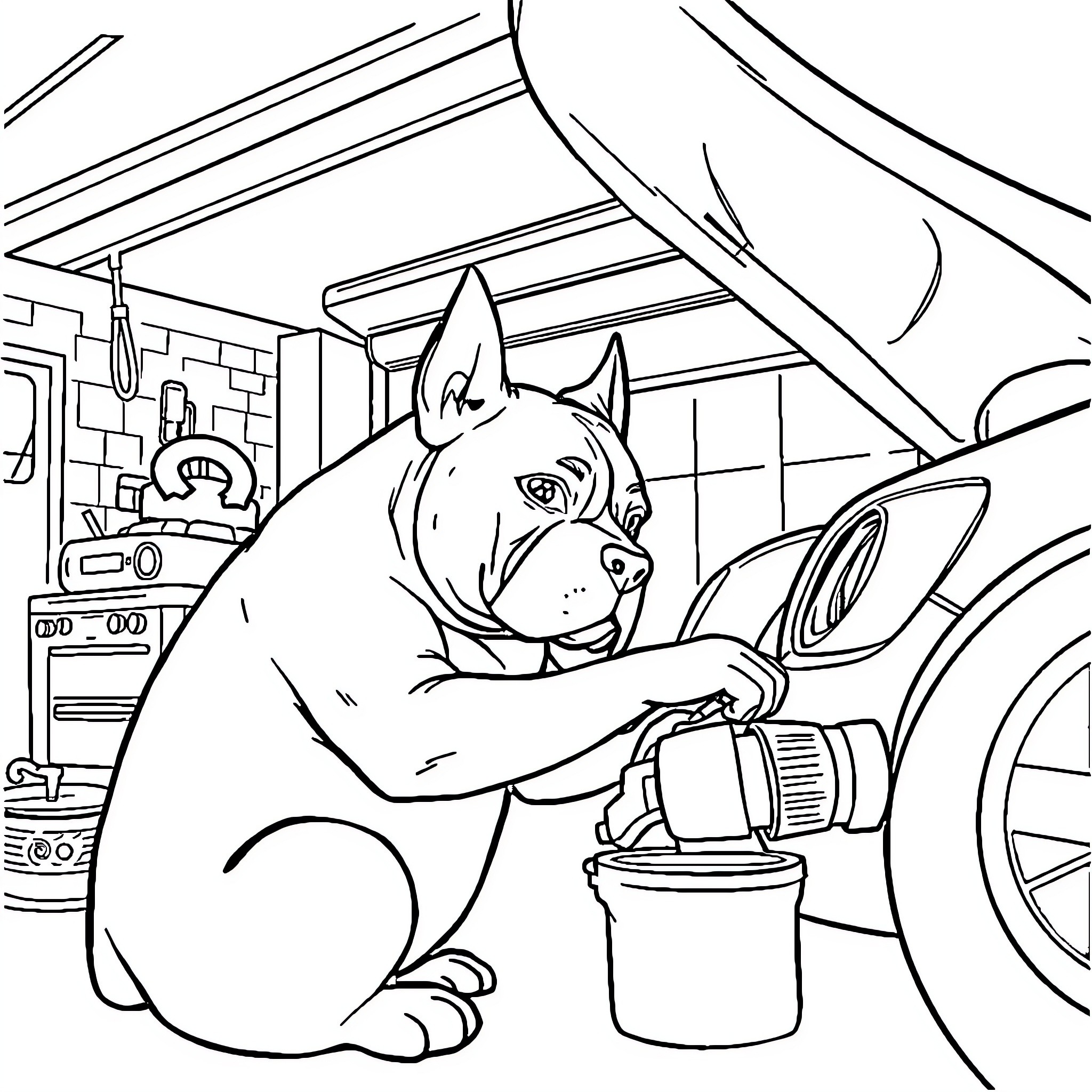 Best Staffordshire Bull Terrier Coloring Pages (Free Printable PDF)