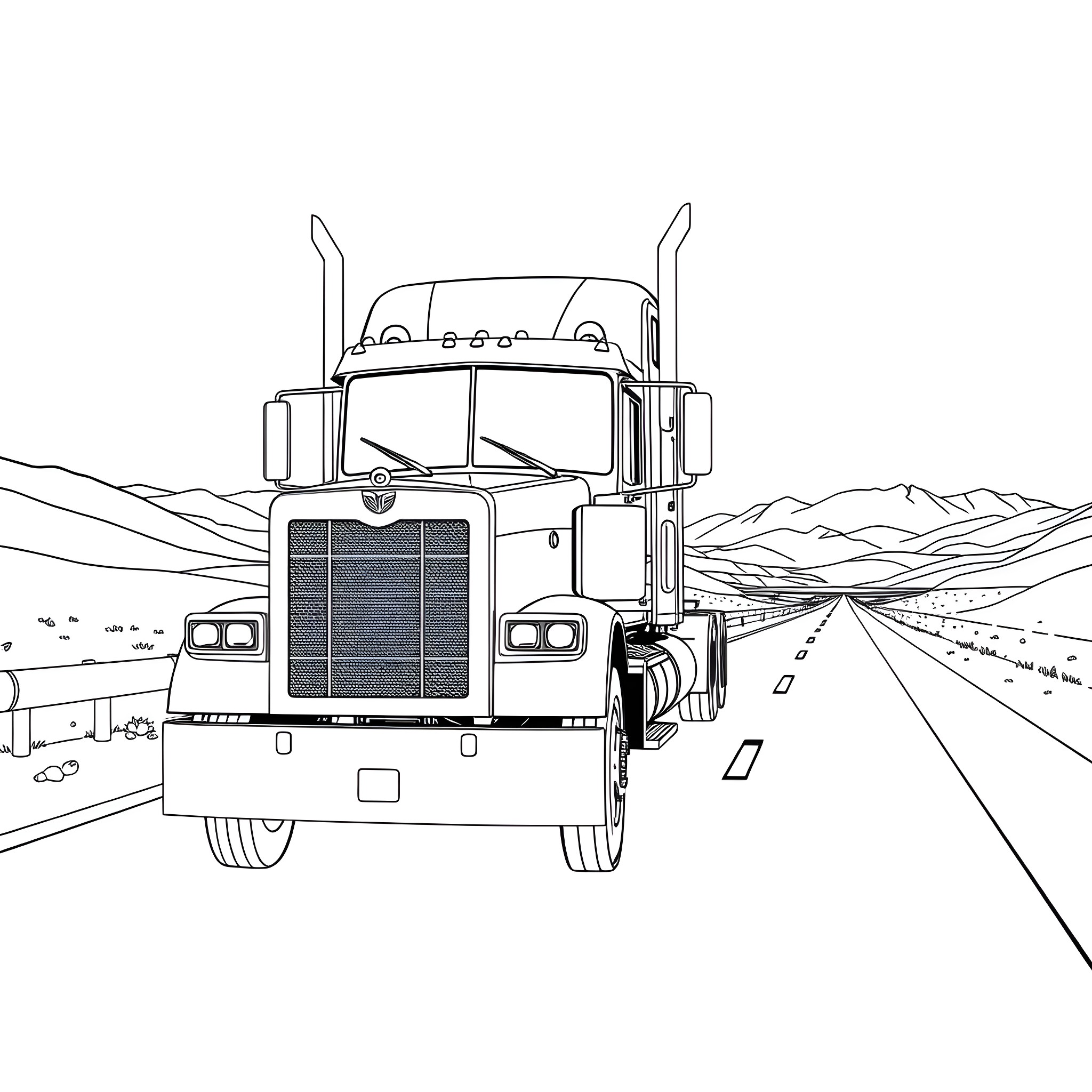 Mack Truck Logo Coloring Pages