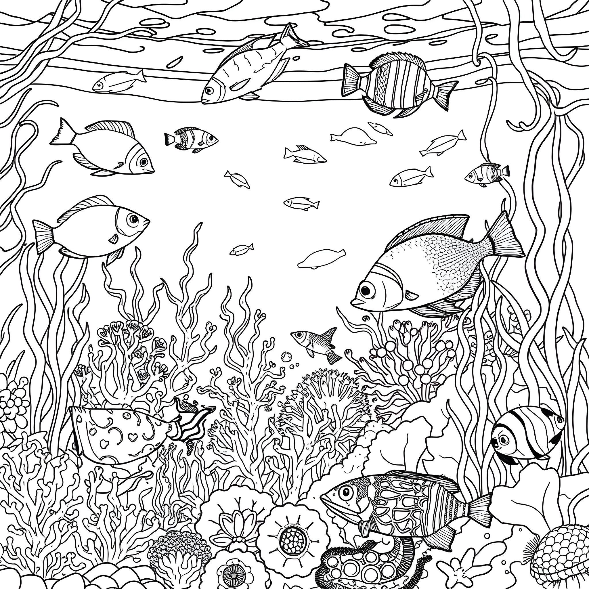 Best Tropical Fish Coloring Pages (Free Printable PDF)