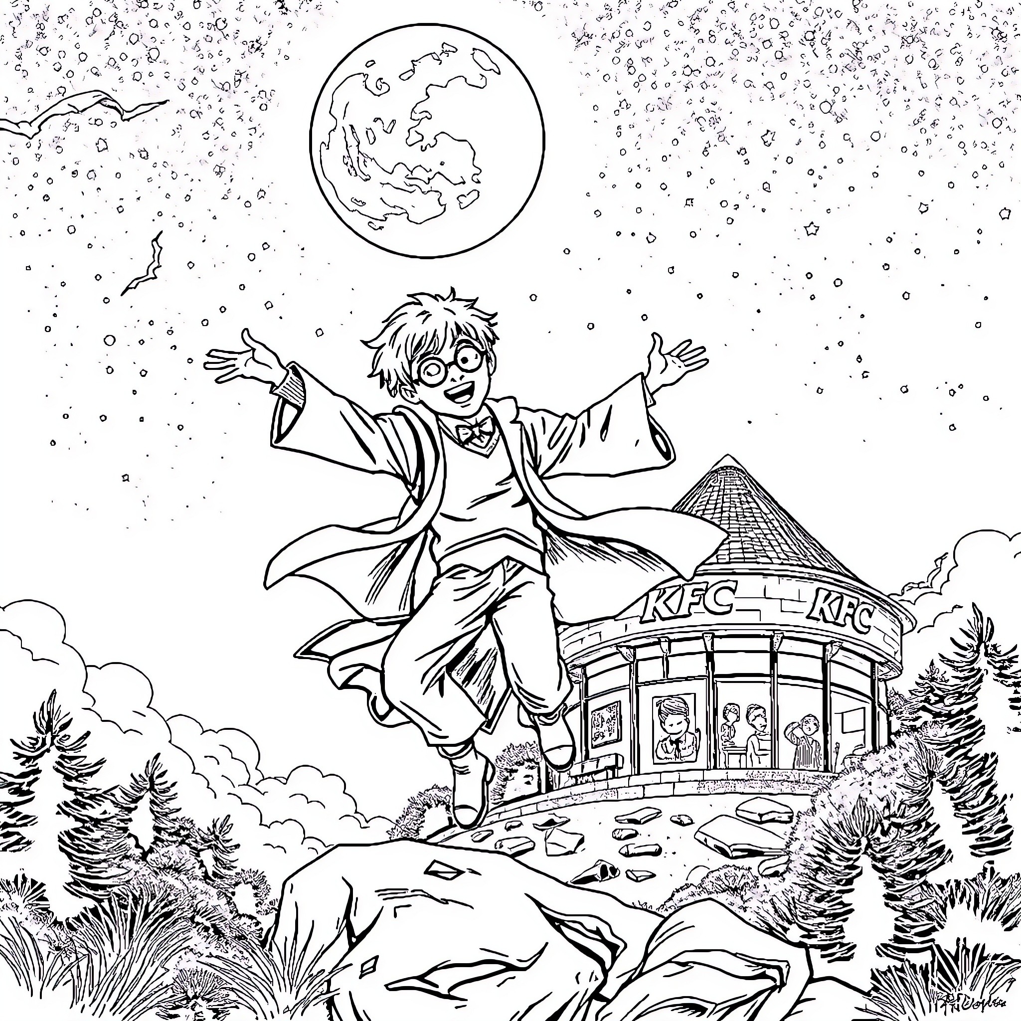 Best Harry Potter Coloring Pages (Free Printable PDF)