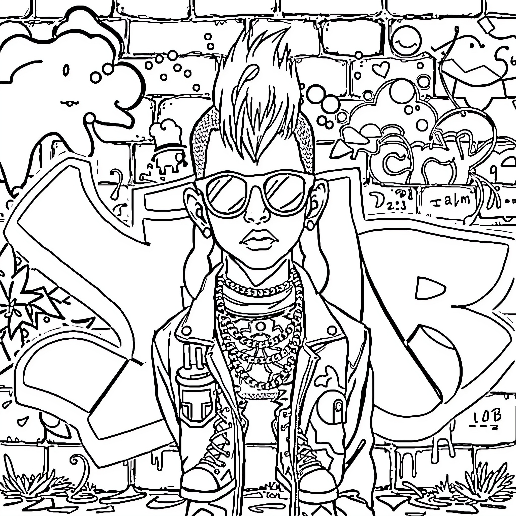 Best Lil Peep Coloring Pages (Free Printable PDF)