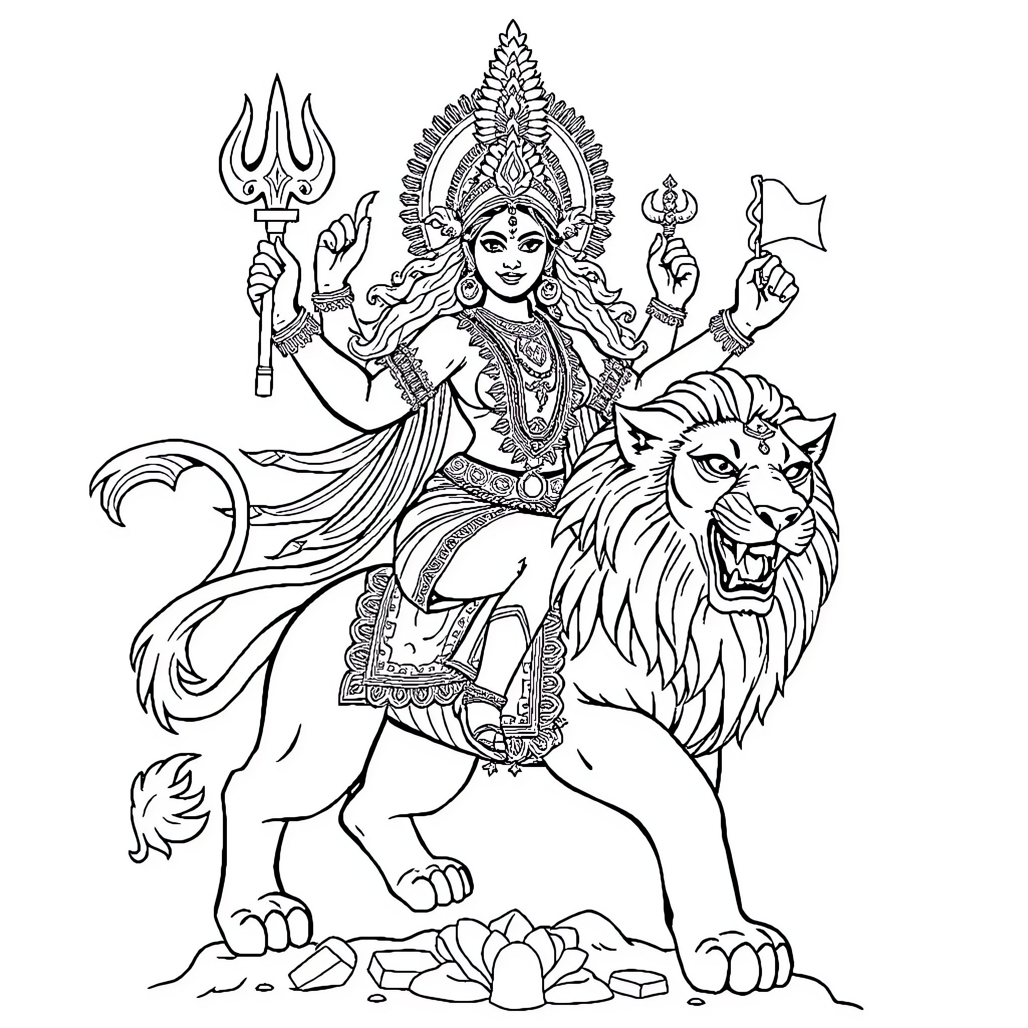 Best Durga Coloring Pages (Free Printable PDF)
