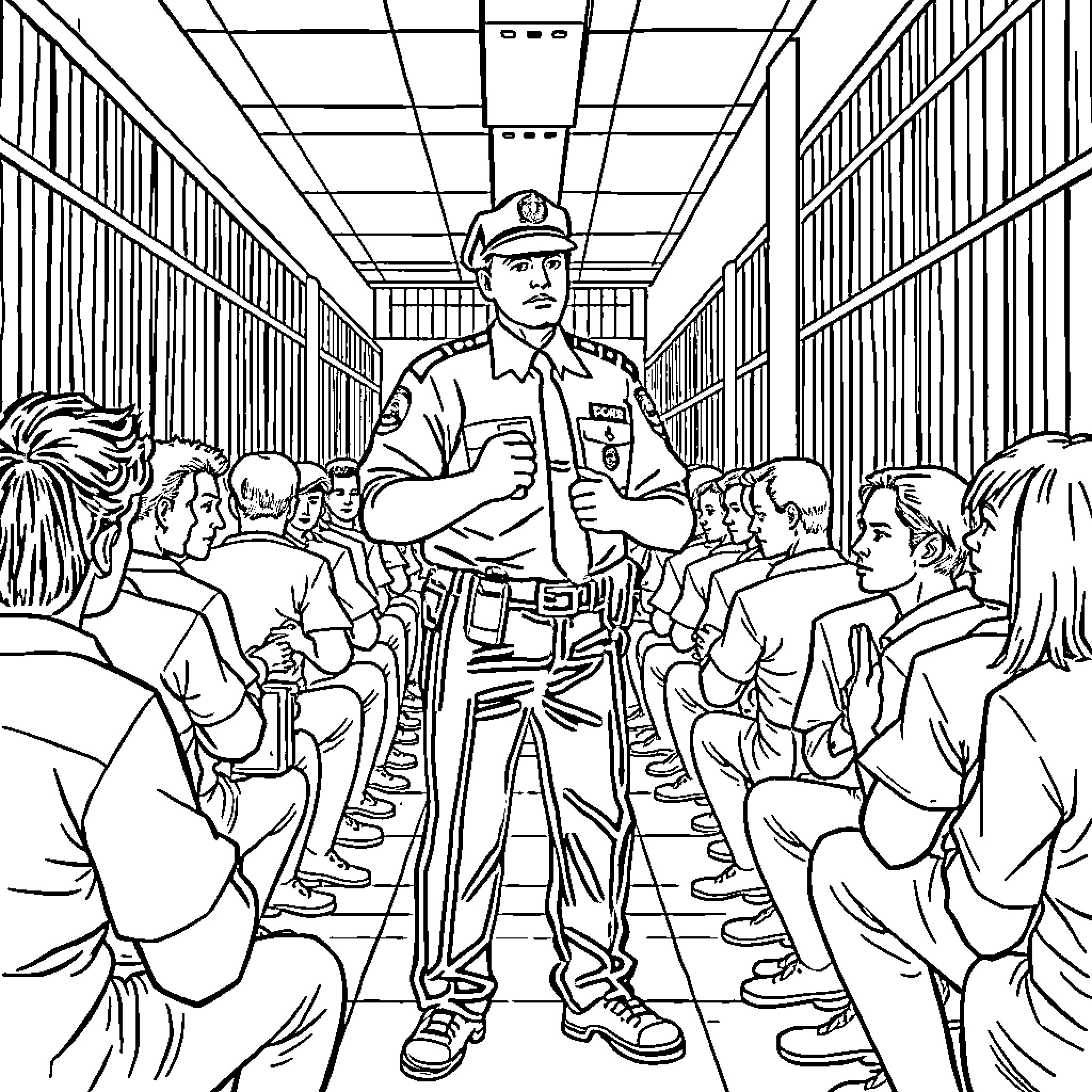 Best Correctional Officer Coloring Pages (Free Printable PDF)