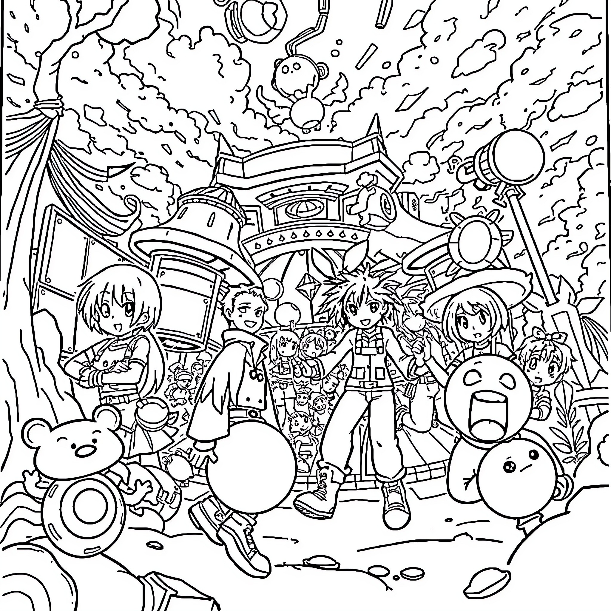 Best Anime Coloring Pages (Free Printable PDF)