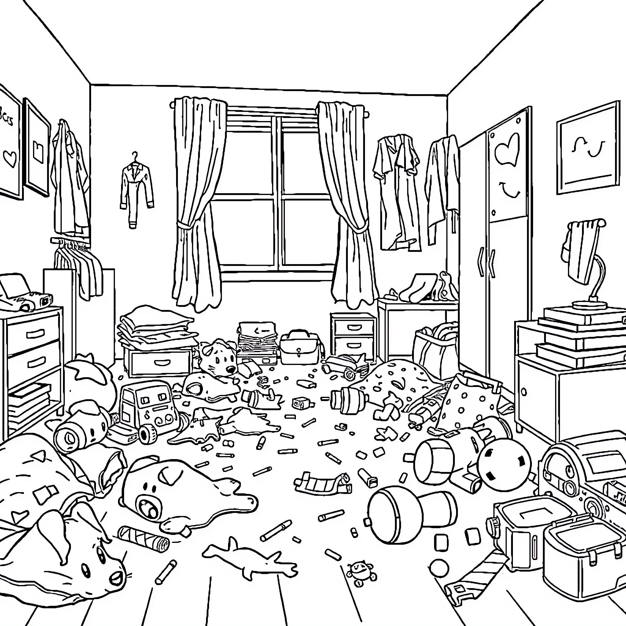 Best Room Coloring Pages (Free Printable PDF)