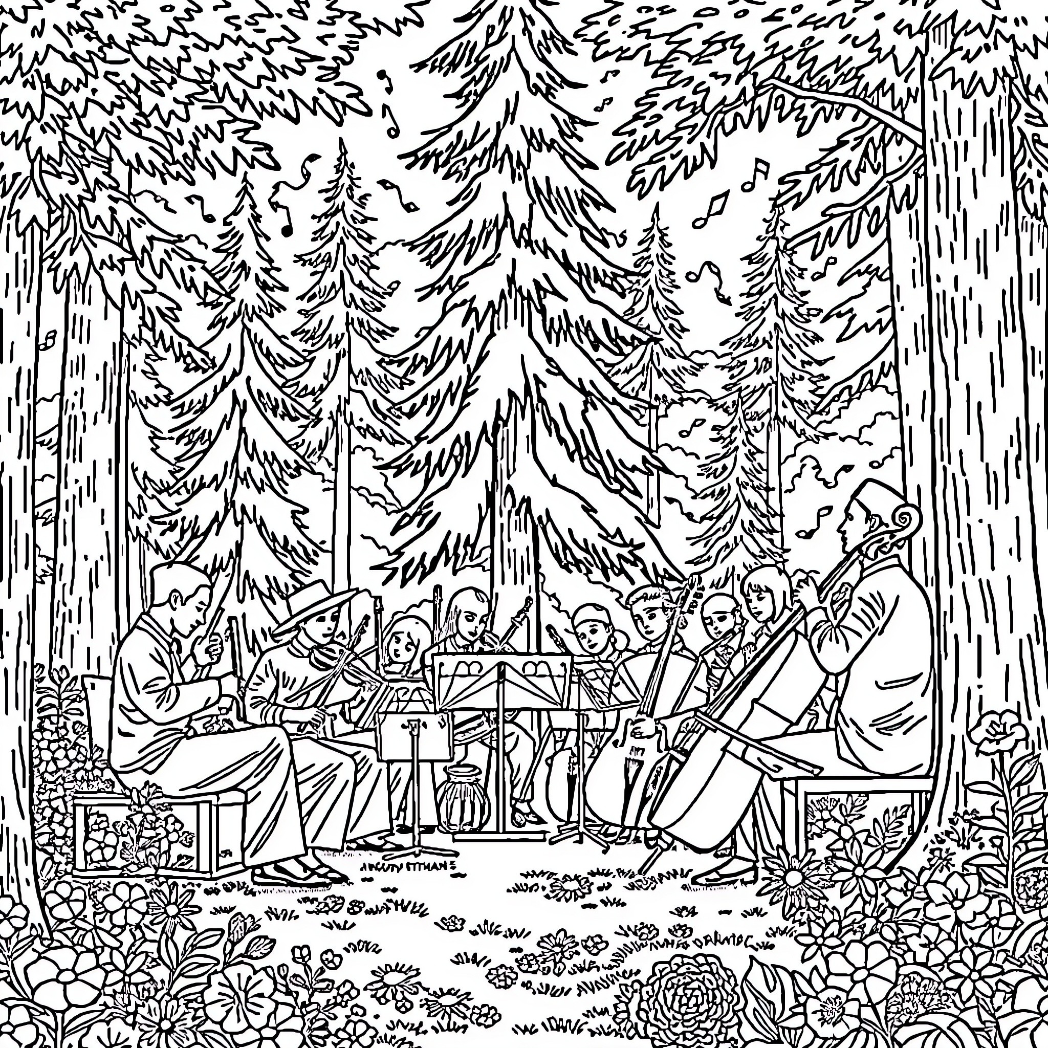 Best Orchestra Coloring Pages (Free Printable PDF)