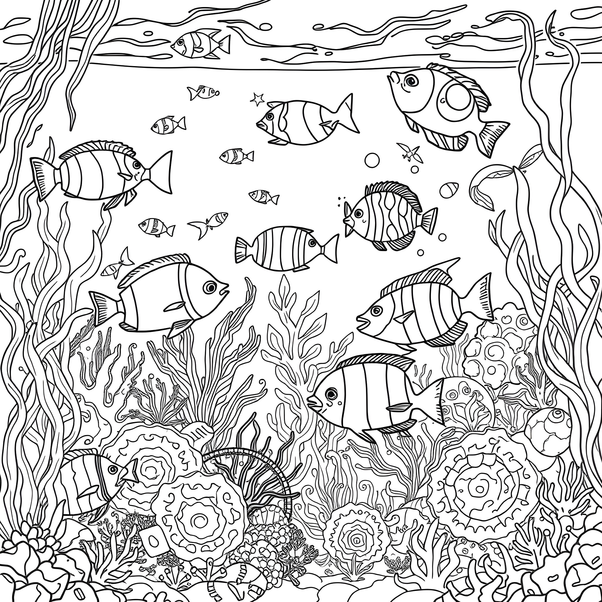Best Tropical Fish Coloring Pages (Free Printable PDF)