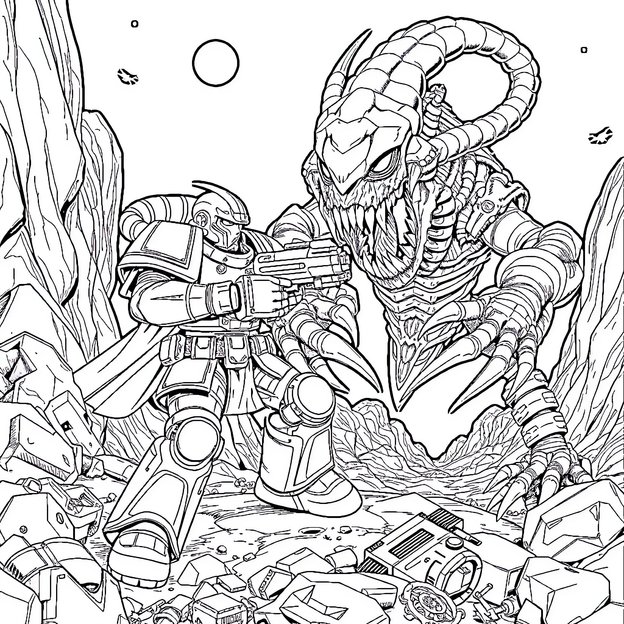 Best Space Marine Coloring Pages (Free Printable PDF)