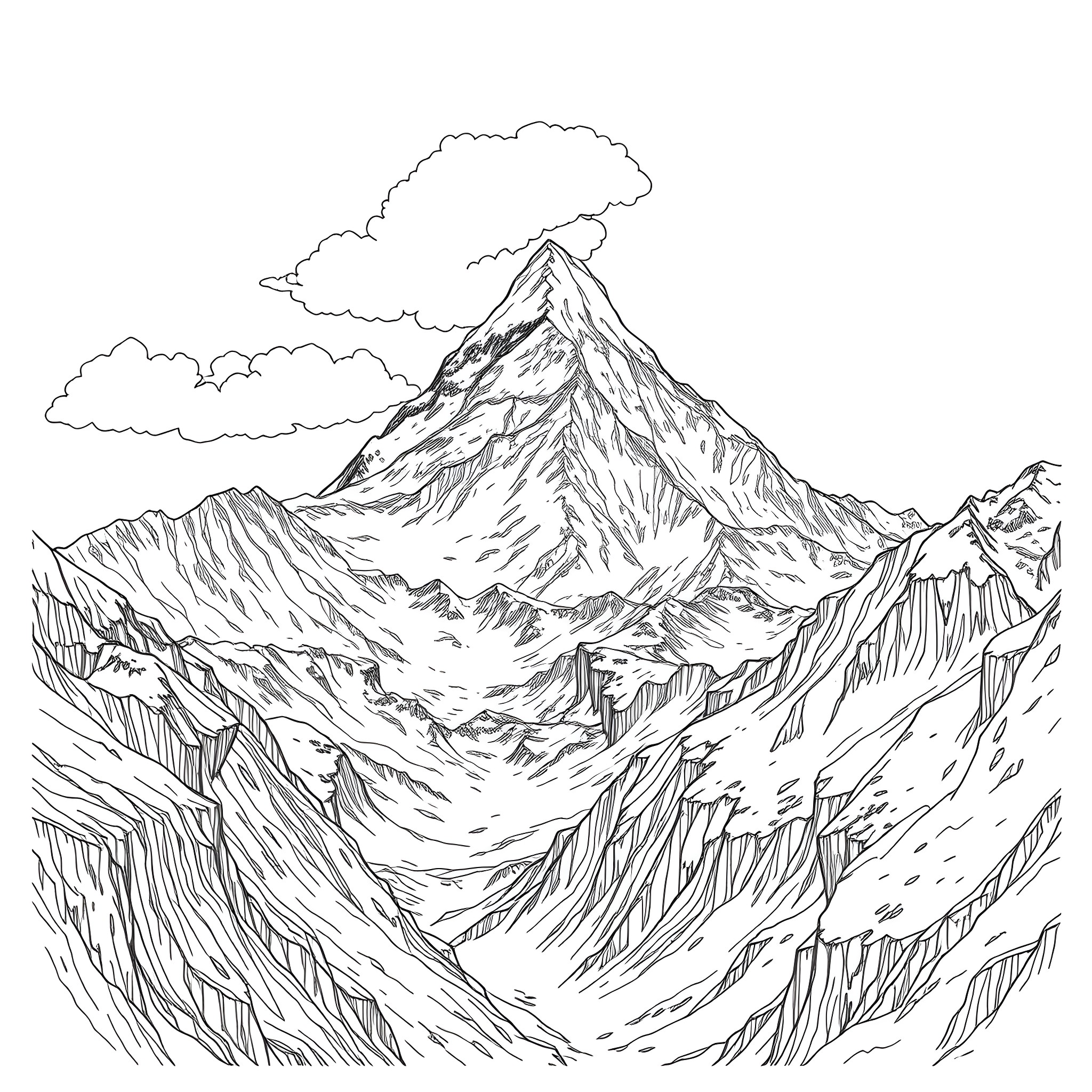 Best Mount Everest Coloring Pages (Free Printable PDF)