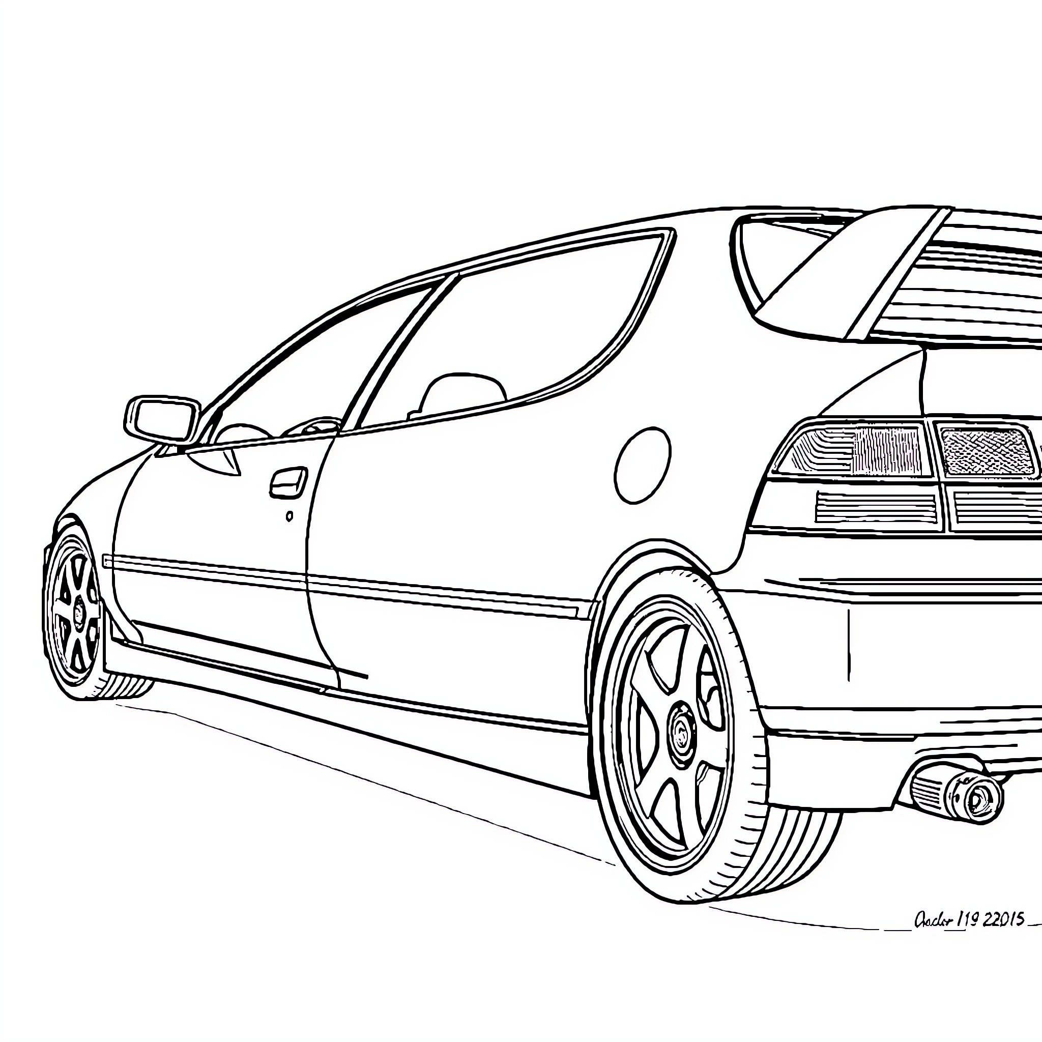 Best Honda Civic Coloring Pages (Free Printable PDF)