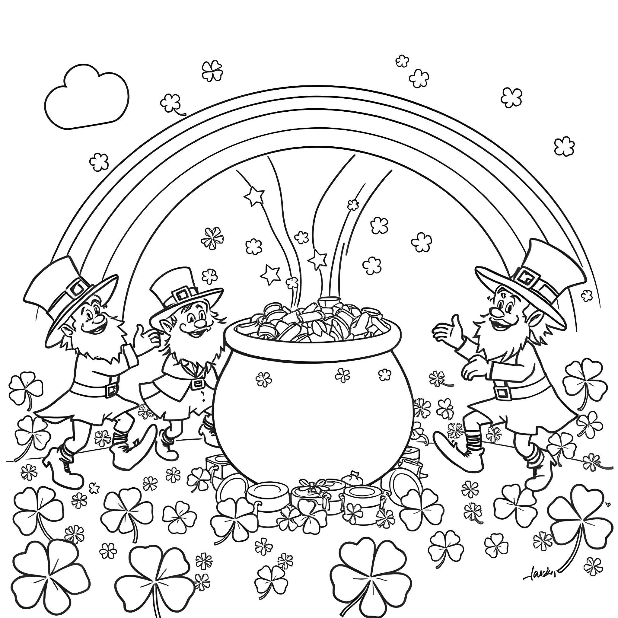 4 Best St Patrick's Day Coloring Pages (Free Printable PDFs)