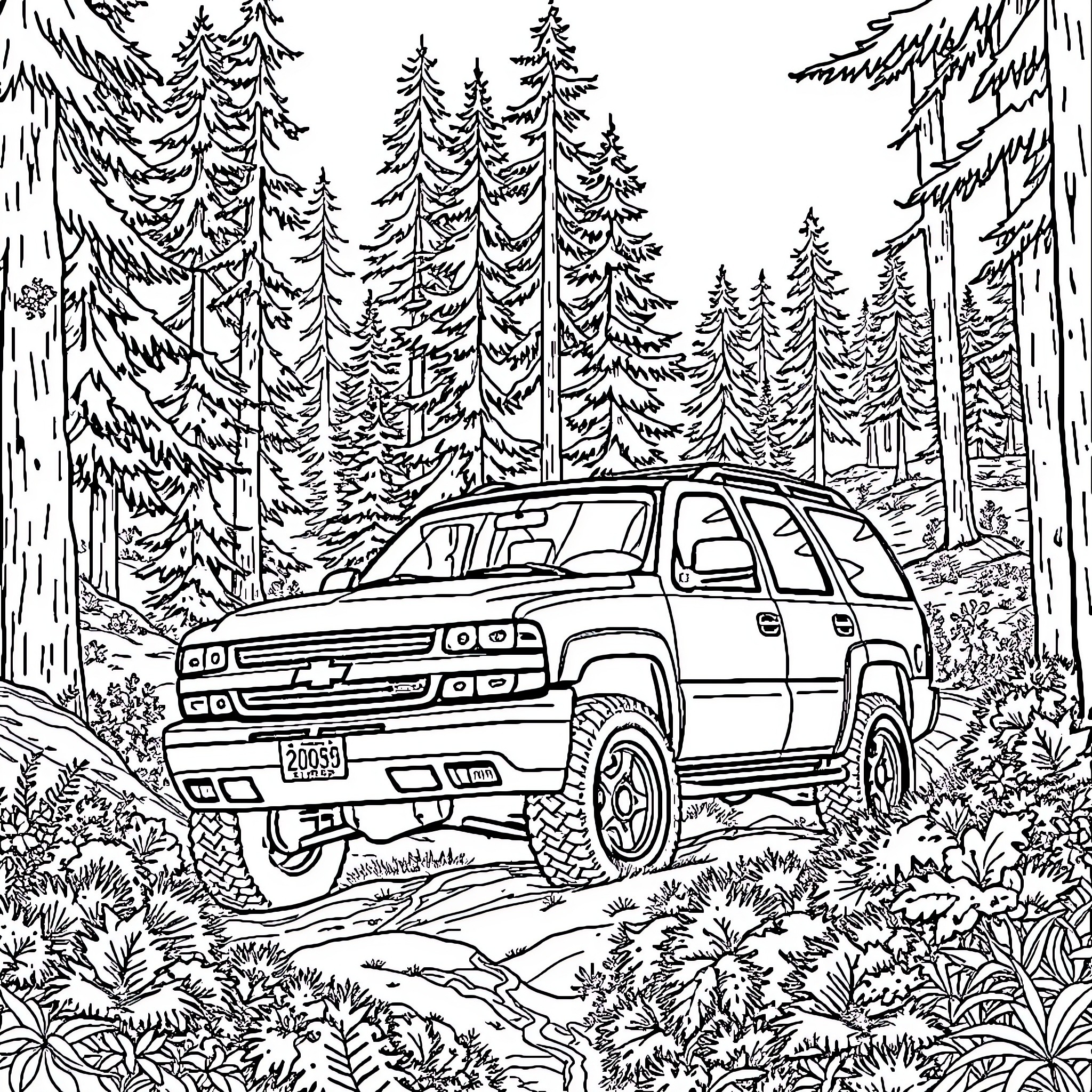 Best Chevy Suburban Coloring Pages (Free Printable PDF)