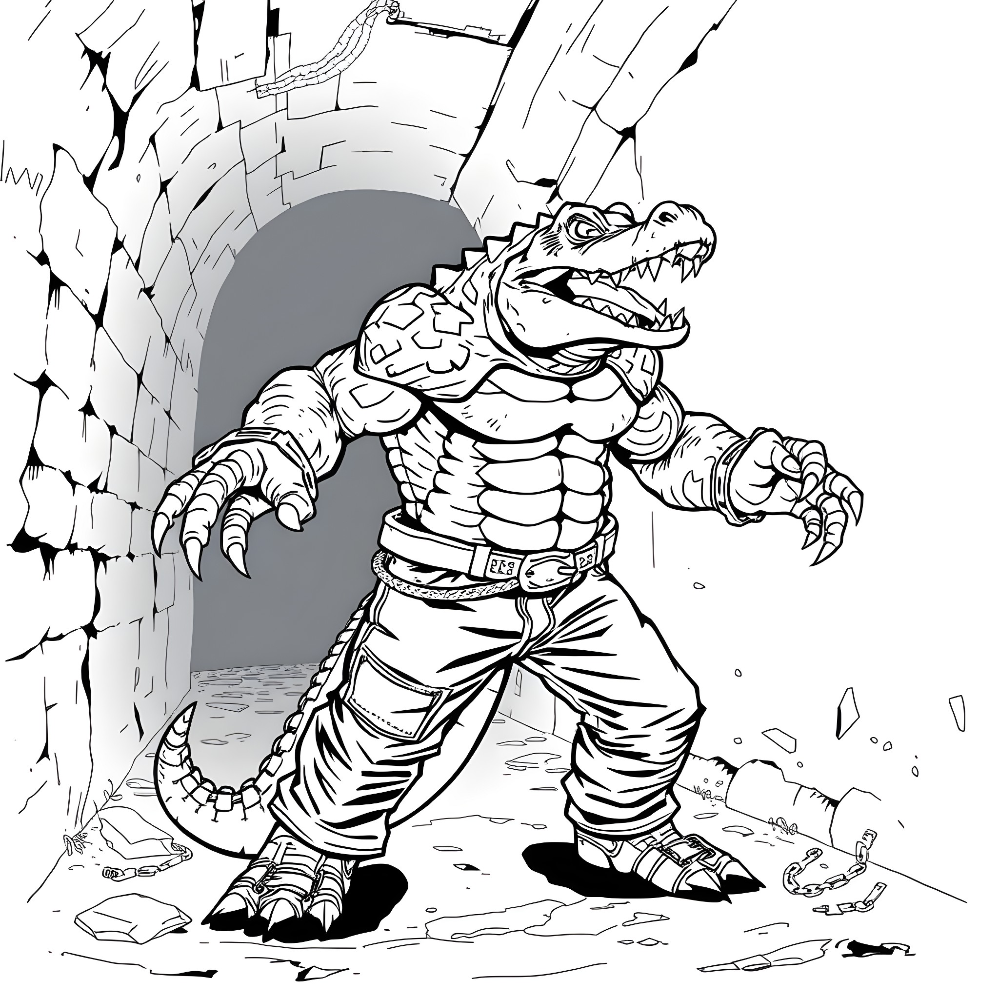 47 Best Killer Croc Coloring Pages (Free Printable PDFs)