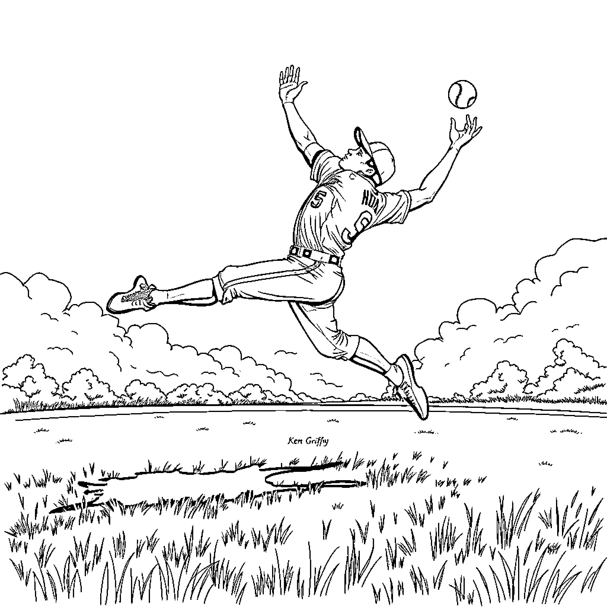Best Ken Griffey Coloring Pages (Free Printable PDF)