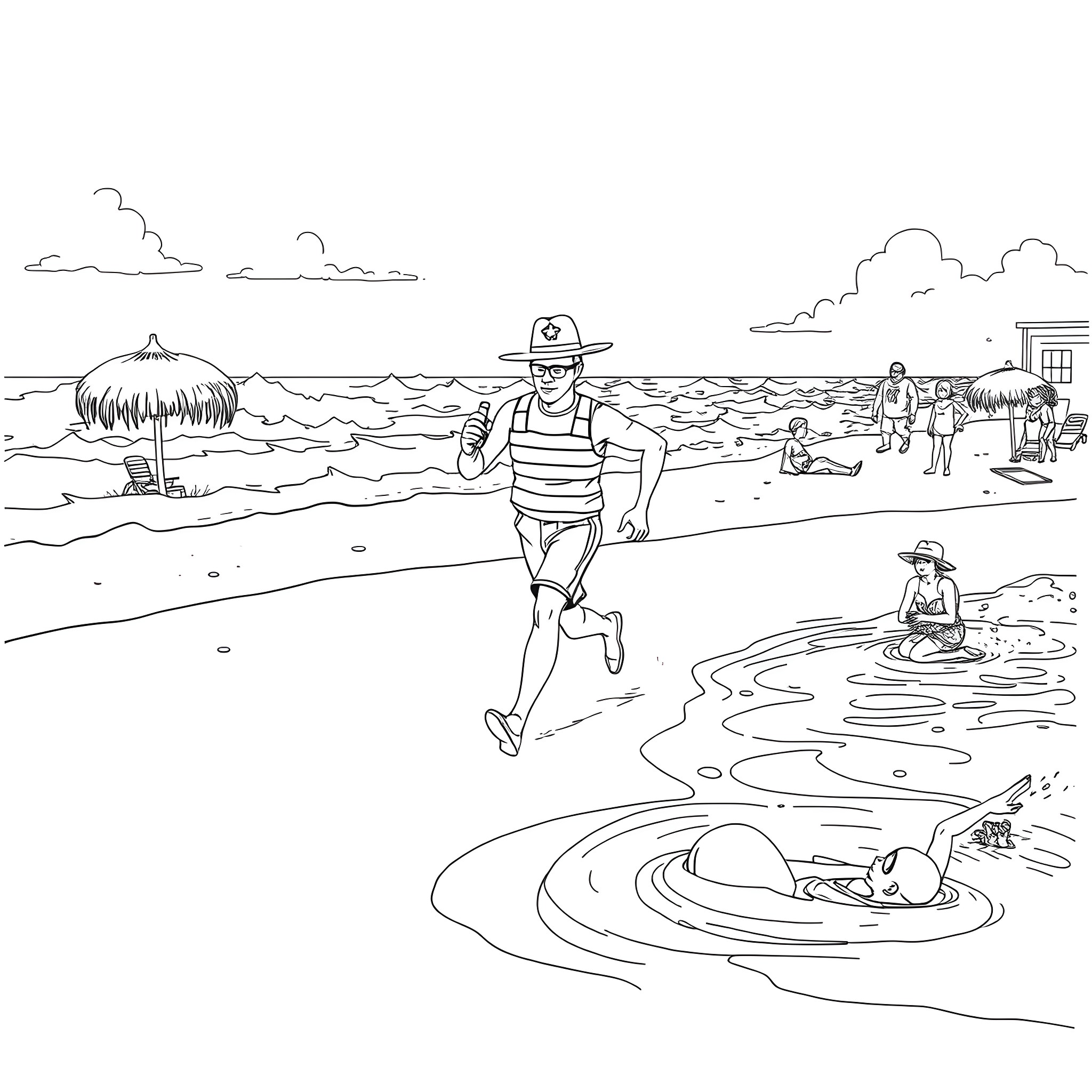 Best Lifeguard Coloring Pages (Free Printable PDF)