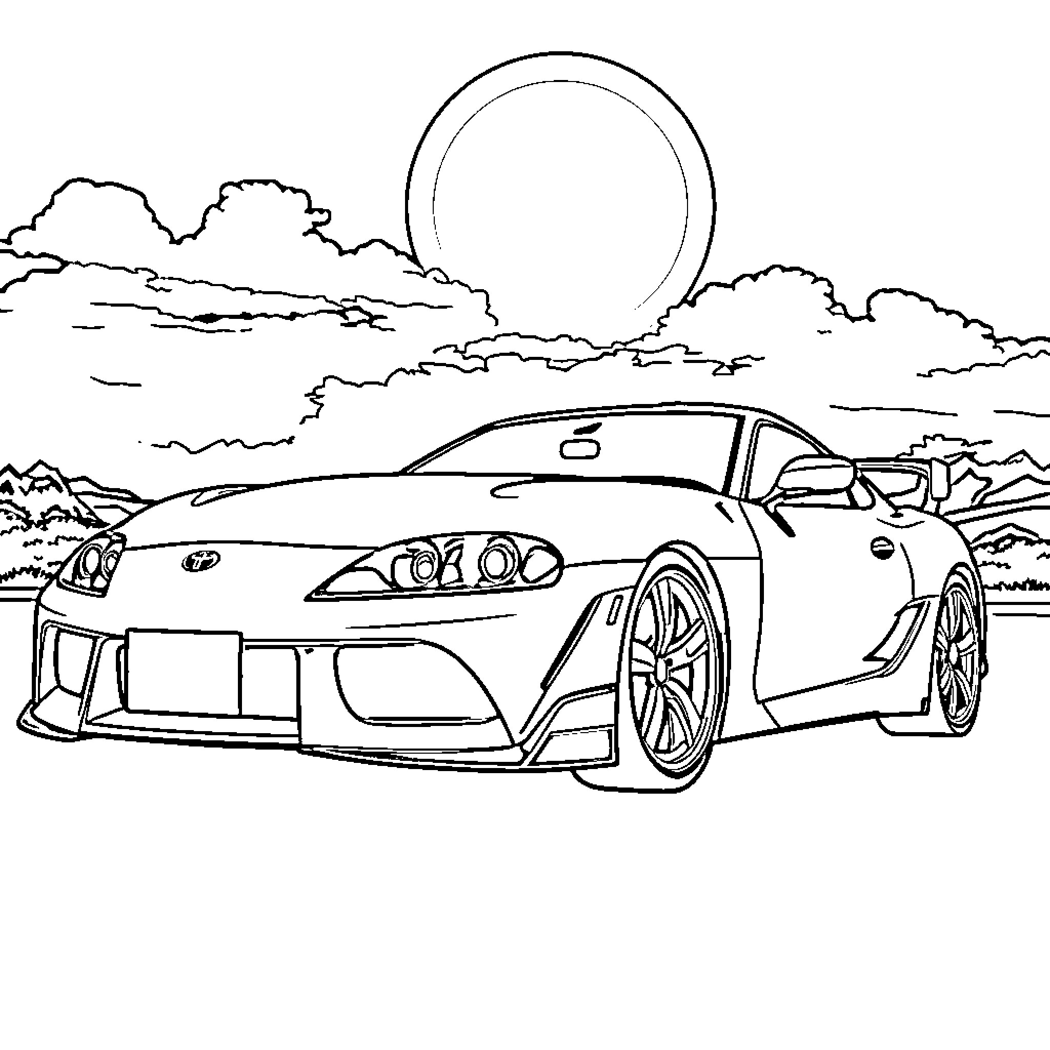 Best Toyota Supra Coloring Pages (Free Printable PDF)