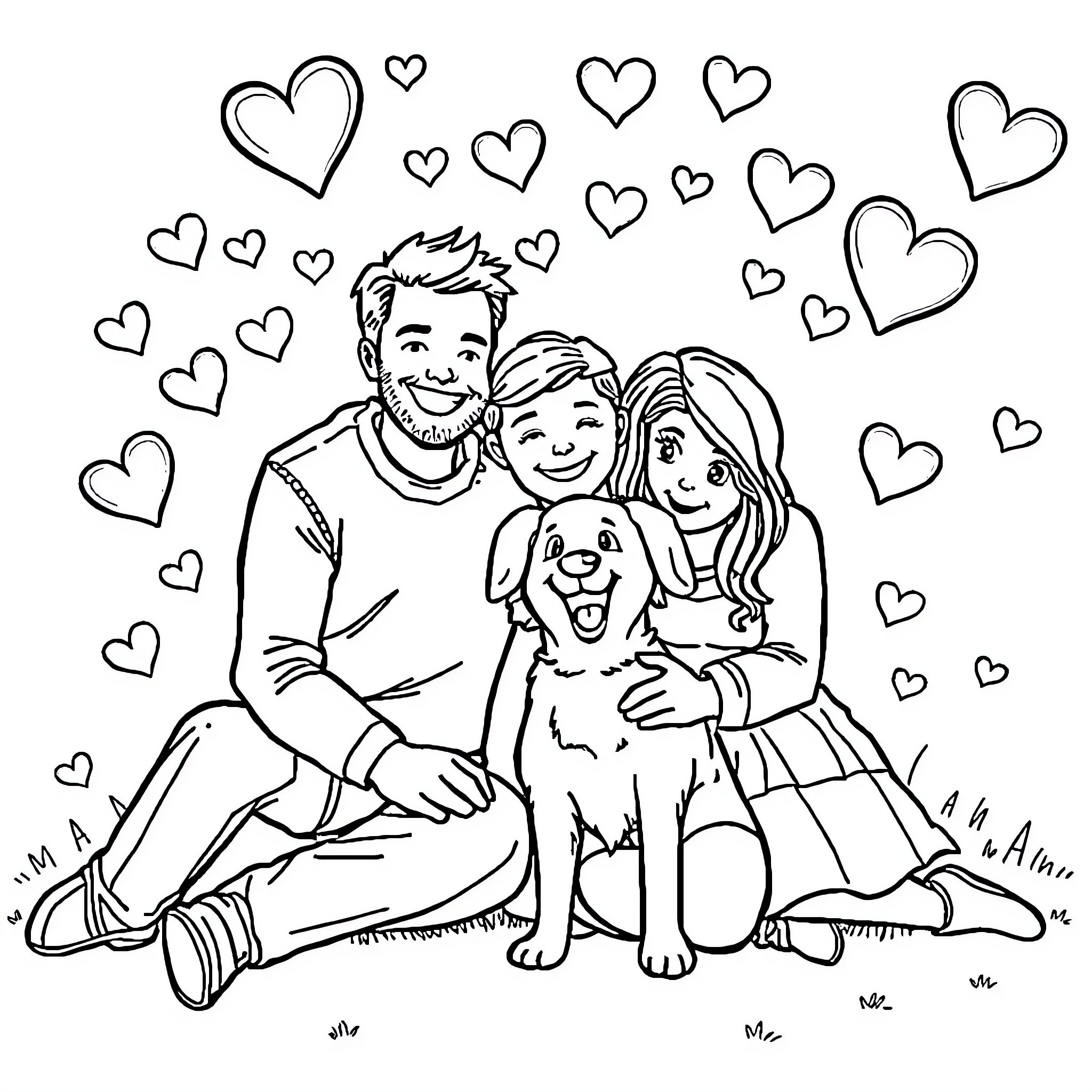 264 Best Family Coloring Pages (Free Printable PDFs)