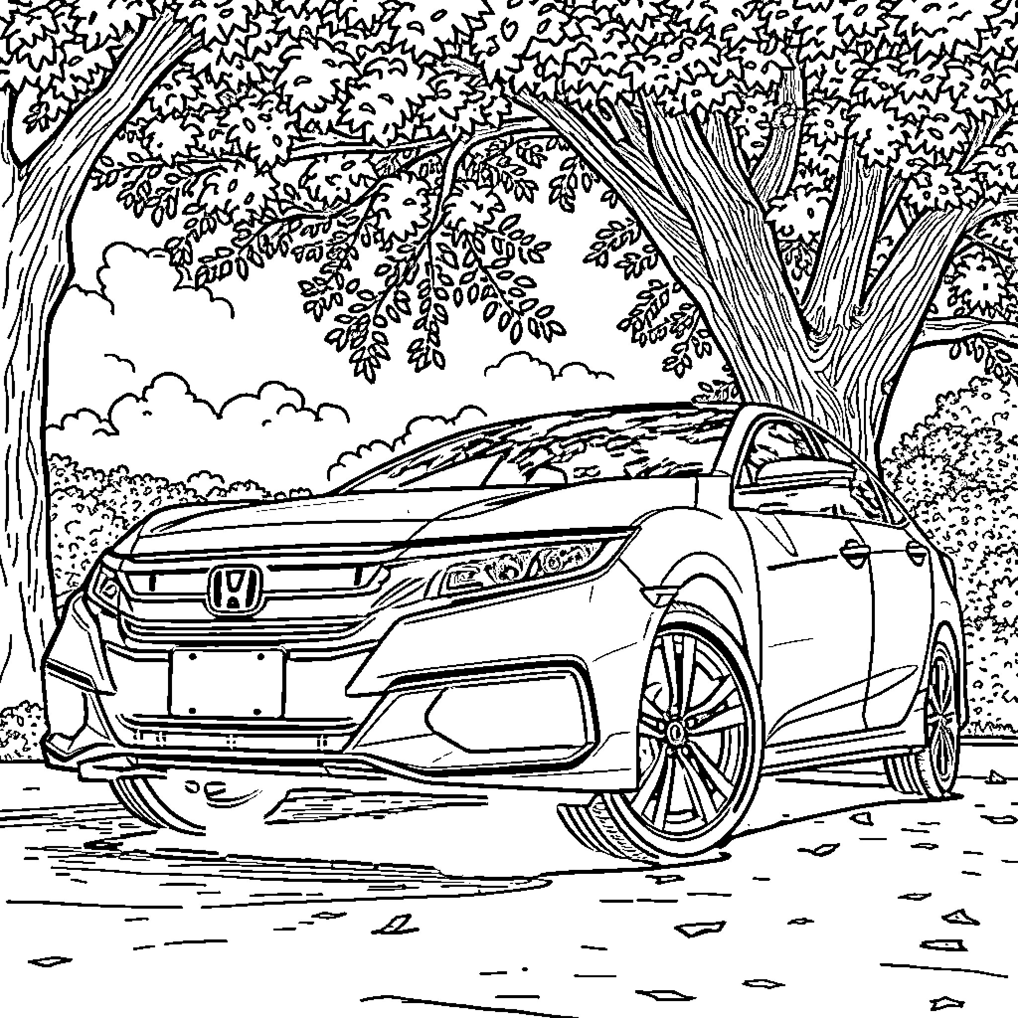 Best Honda Coloring Pages (Free Printable PDF)