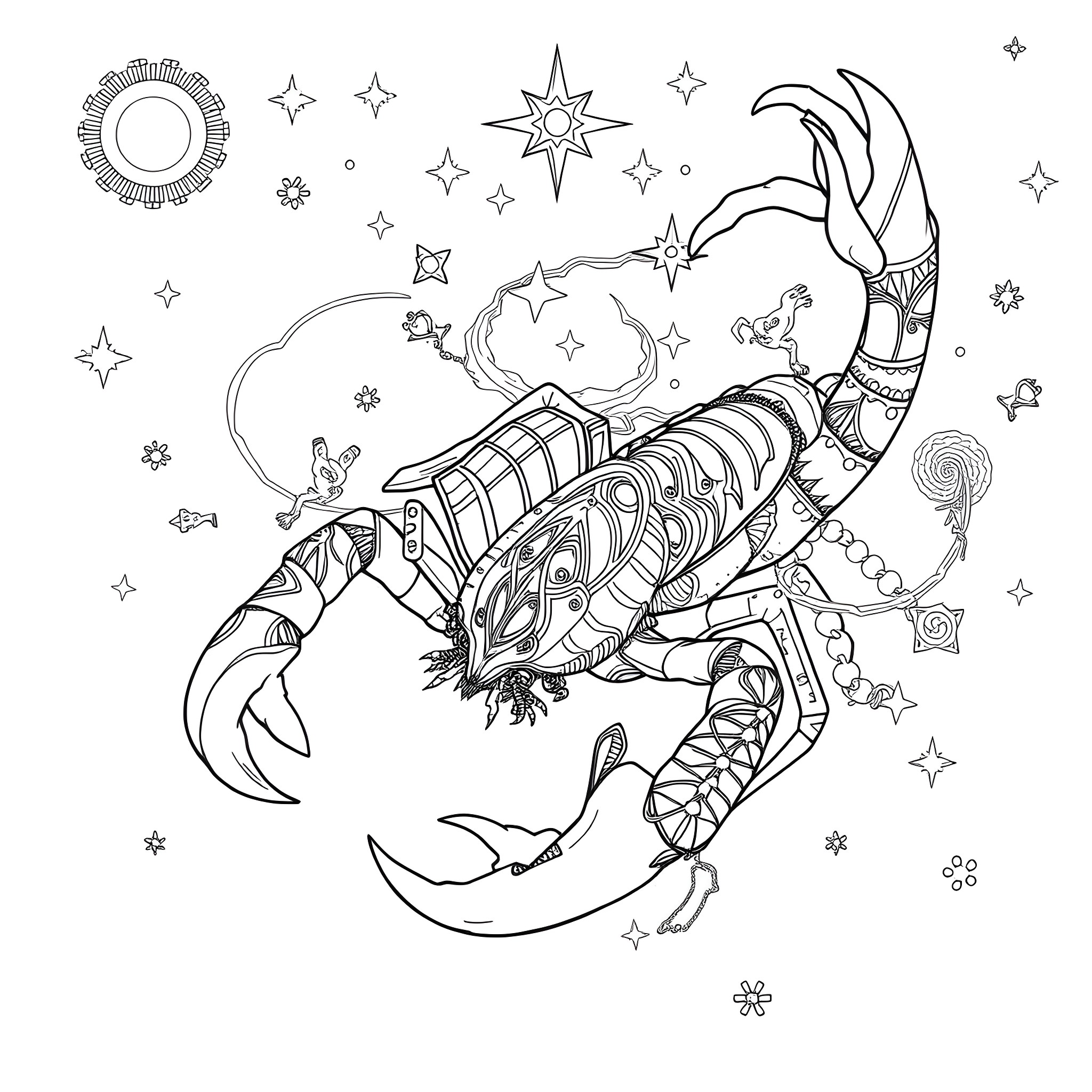 Best Scorpio Coloring Pages (Free Printable PDF)