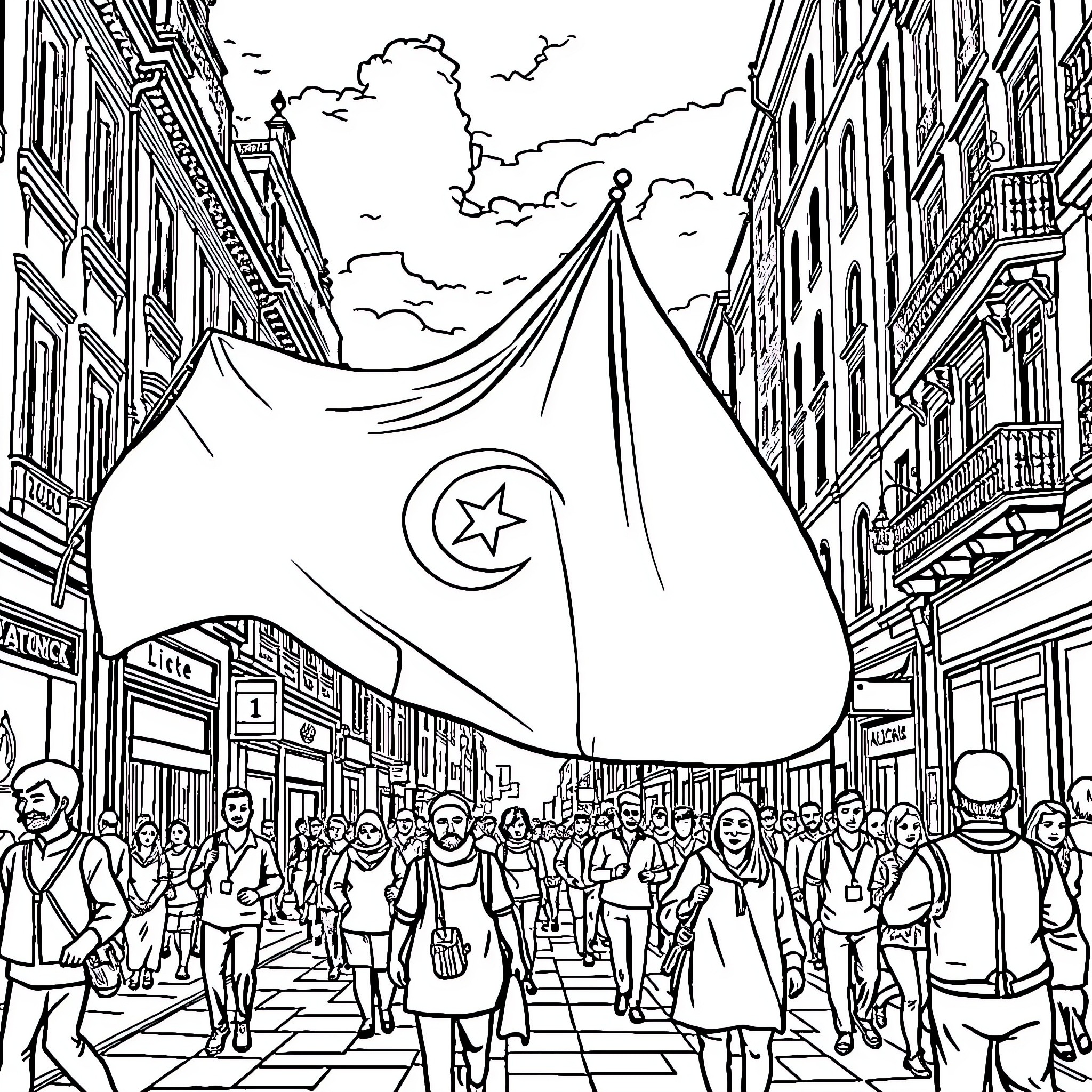 Best Algeria Flag Coloring Pages (Free Printable PDF)