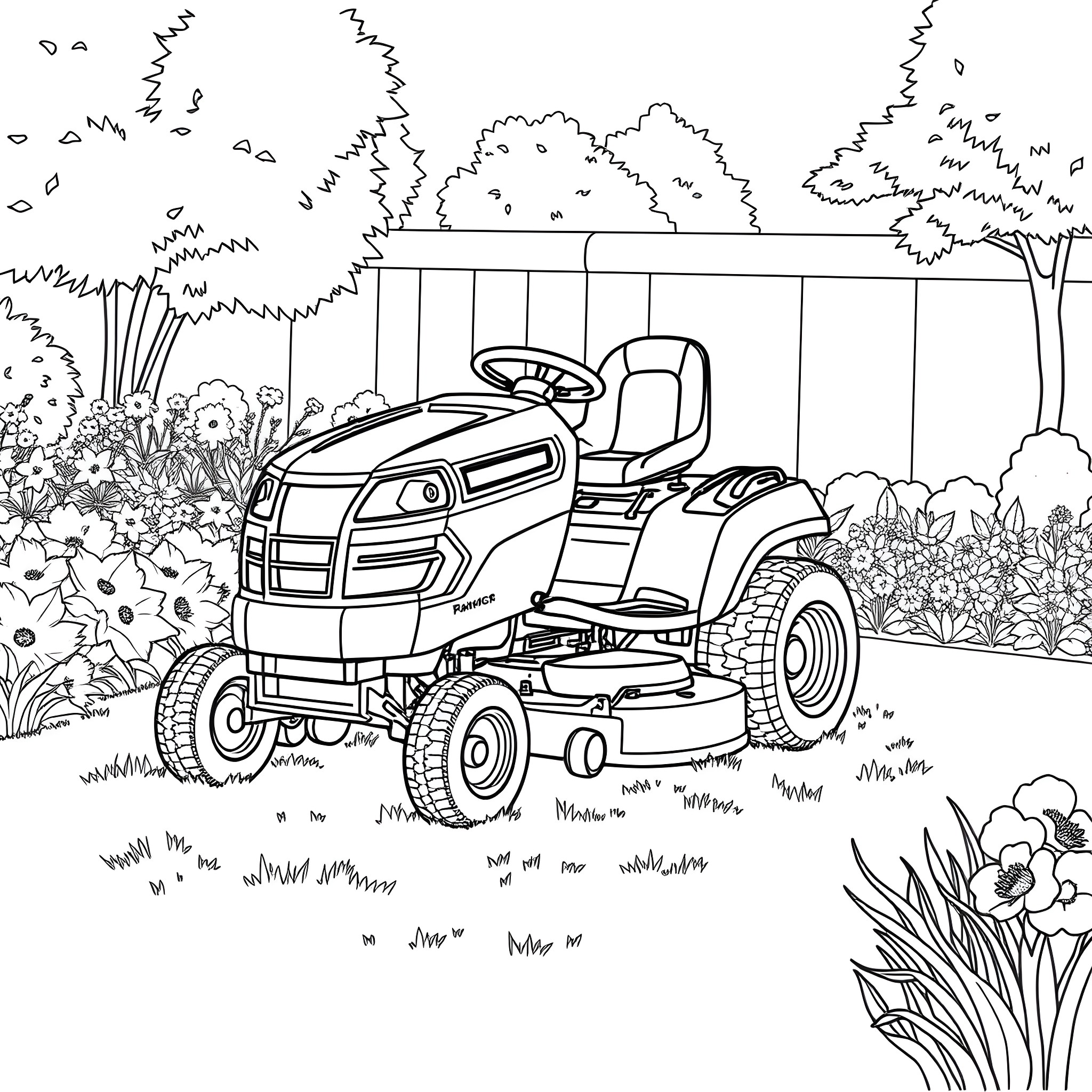 Best Mower Coloring Pages (Free Printable PDF)
