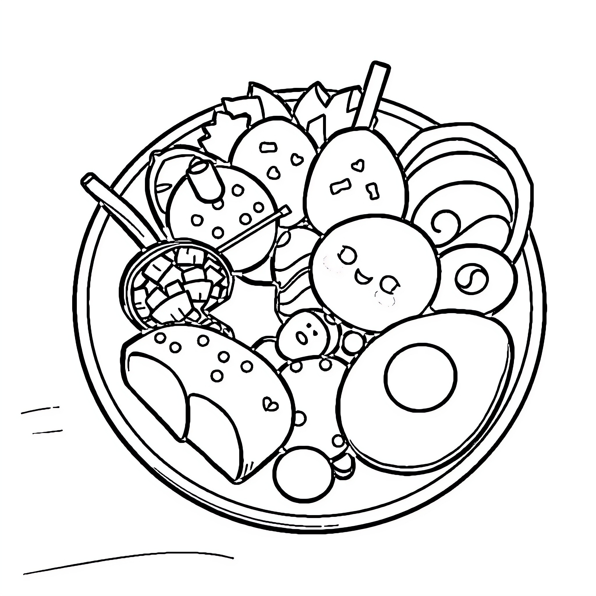 Best Food Coloring Pages (Free Printable PDF)