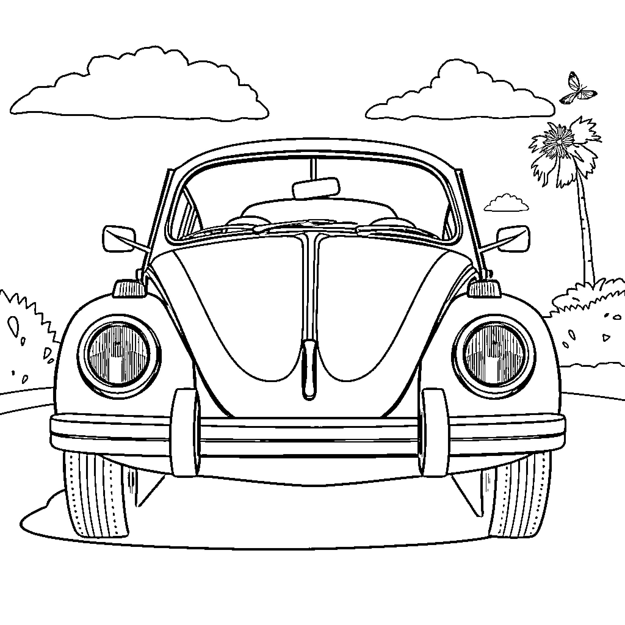Best Volkswagen Beetle Coloring Pages (Free Printable PDF)