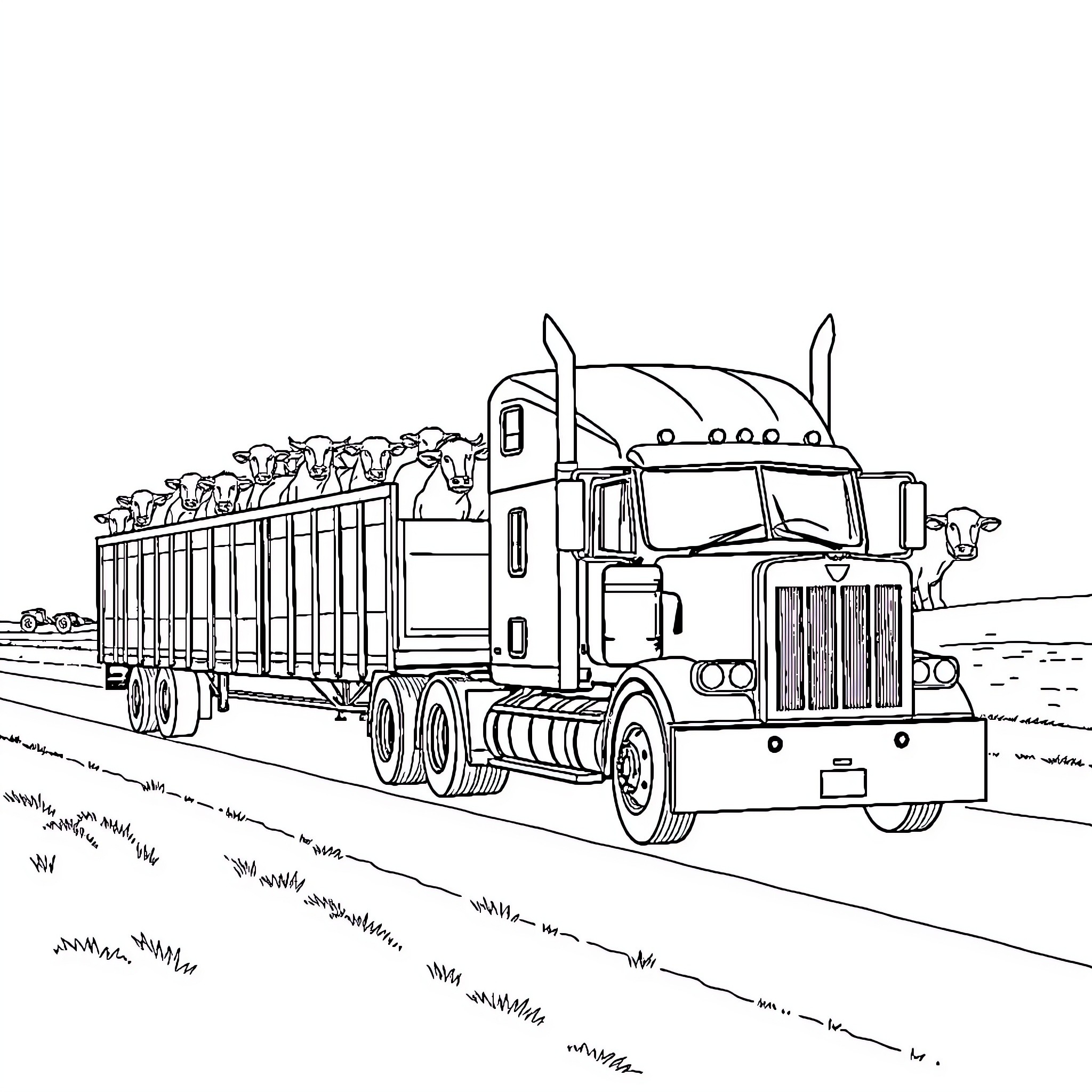 Best Semi Coloring Pages (Free Printable PDF)
