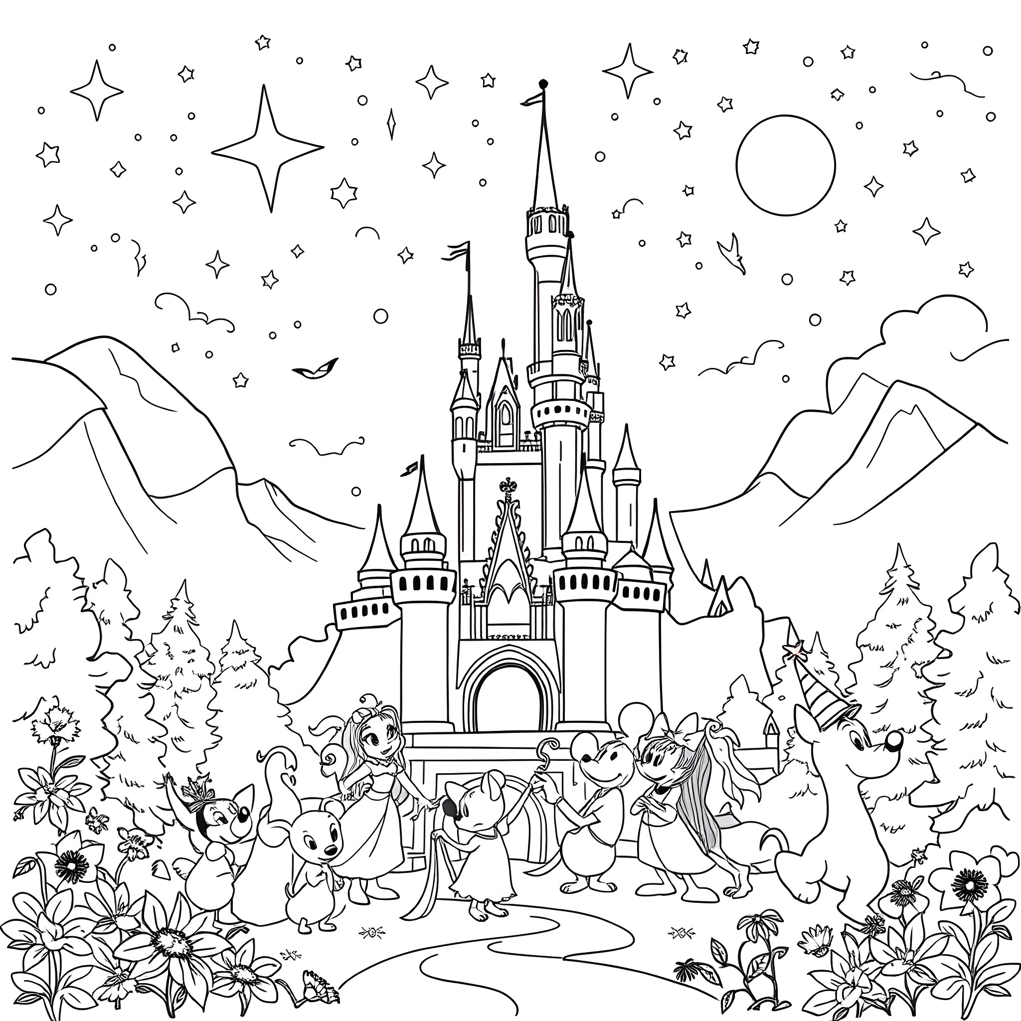 33 Best Disney Coloring Pages (Free Printable PDFs)