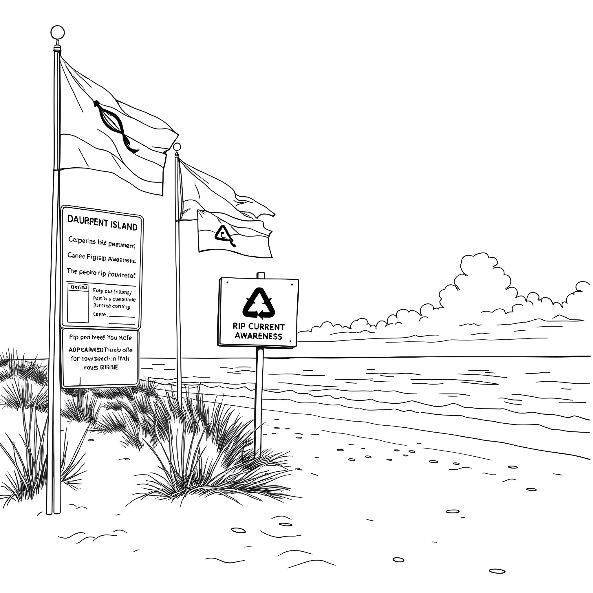 1 Best Rip Current Coloring Pages (Free Printable PDFs)