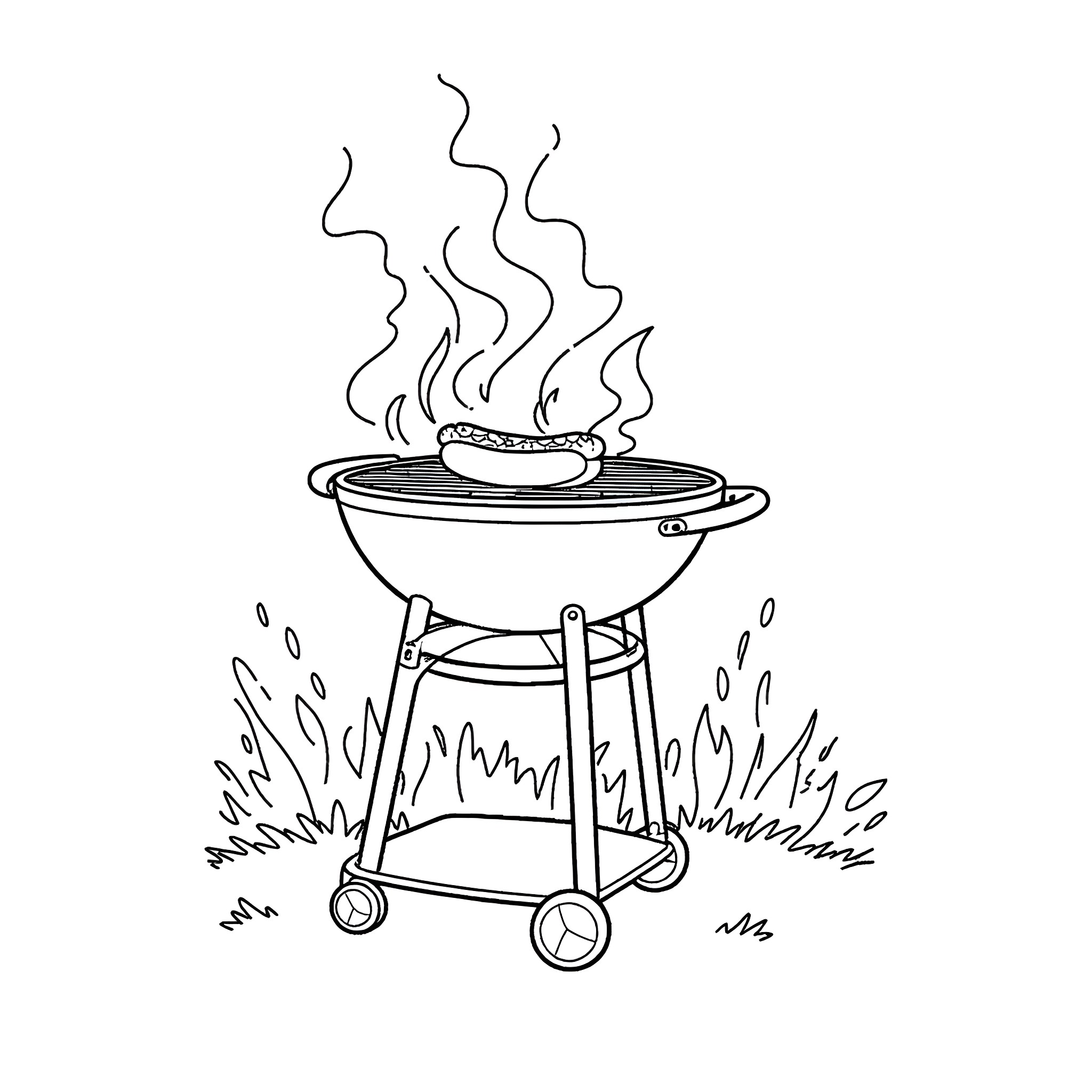 6 Best Grill Coloring Pages (Free Printable PDFs)
