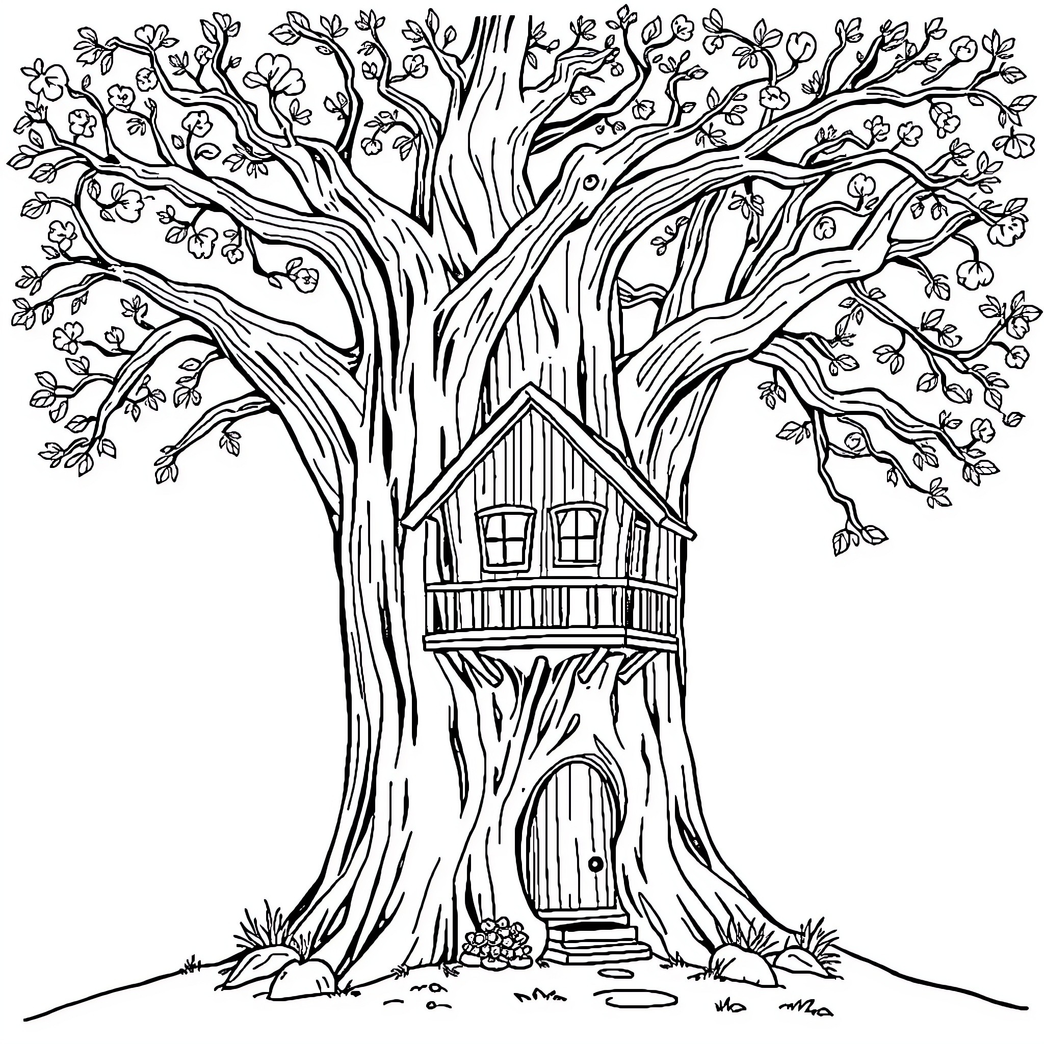 Best Treehouse Coloring Pages (Free Printable PDF)