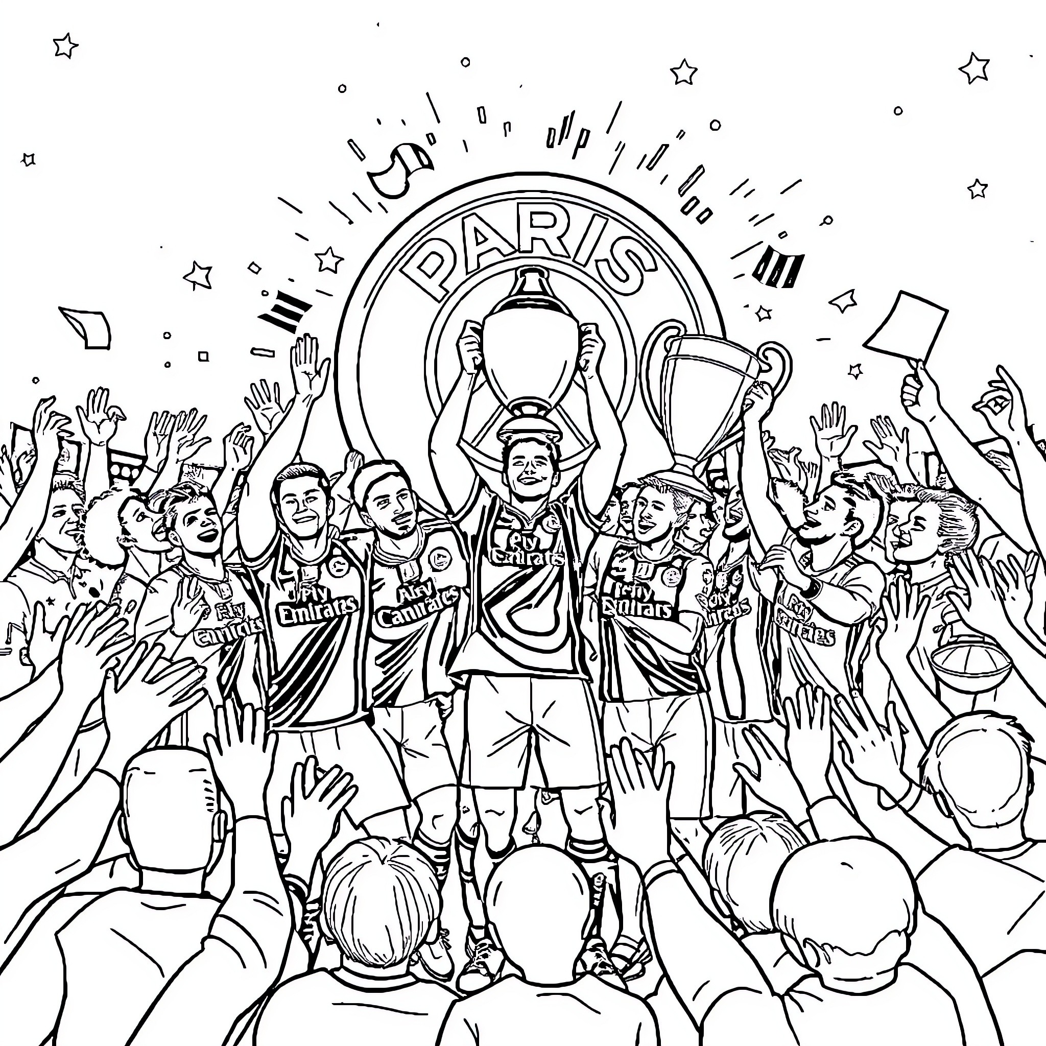 Best PSG Coloring Pages (Free Printable PDF)