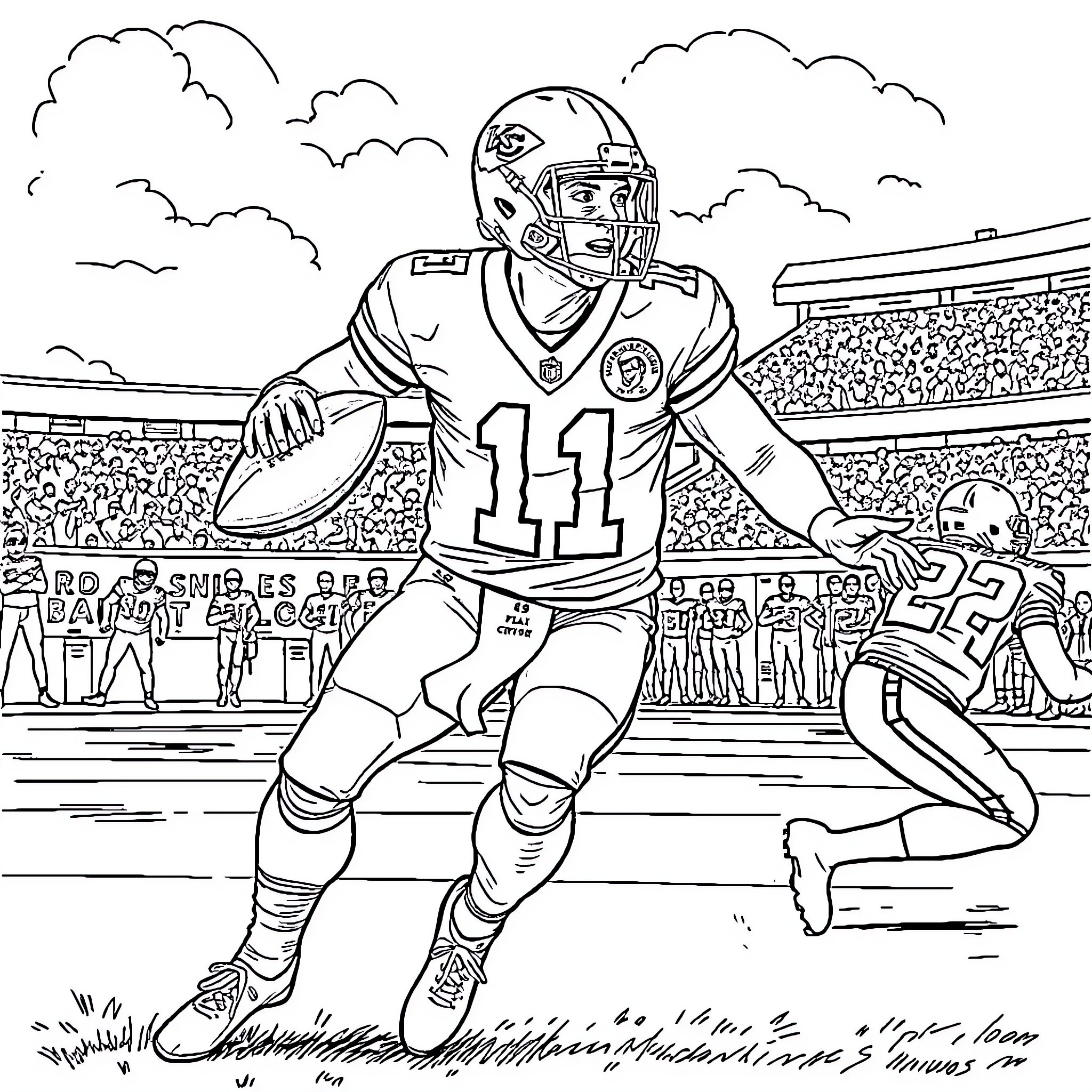 Best Patrick Mahomes Coloring Pages (Free Printable PDF)