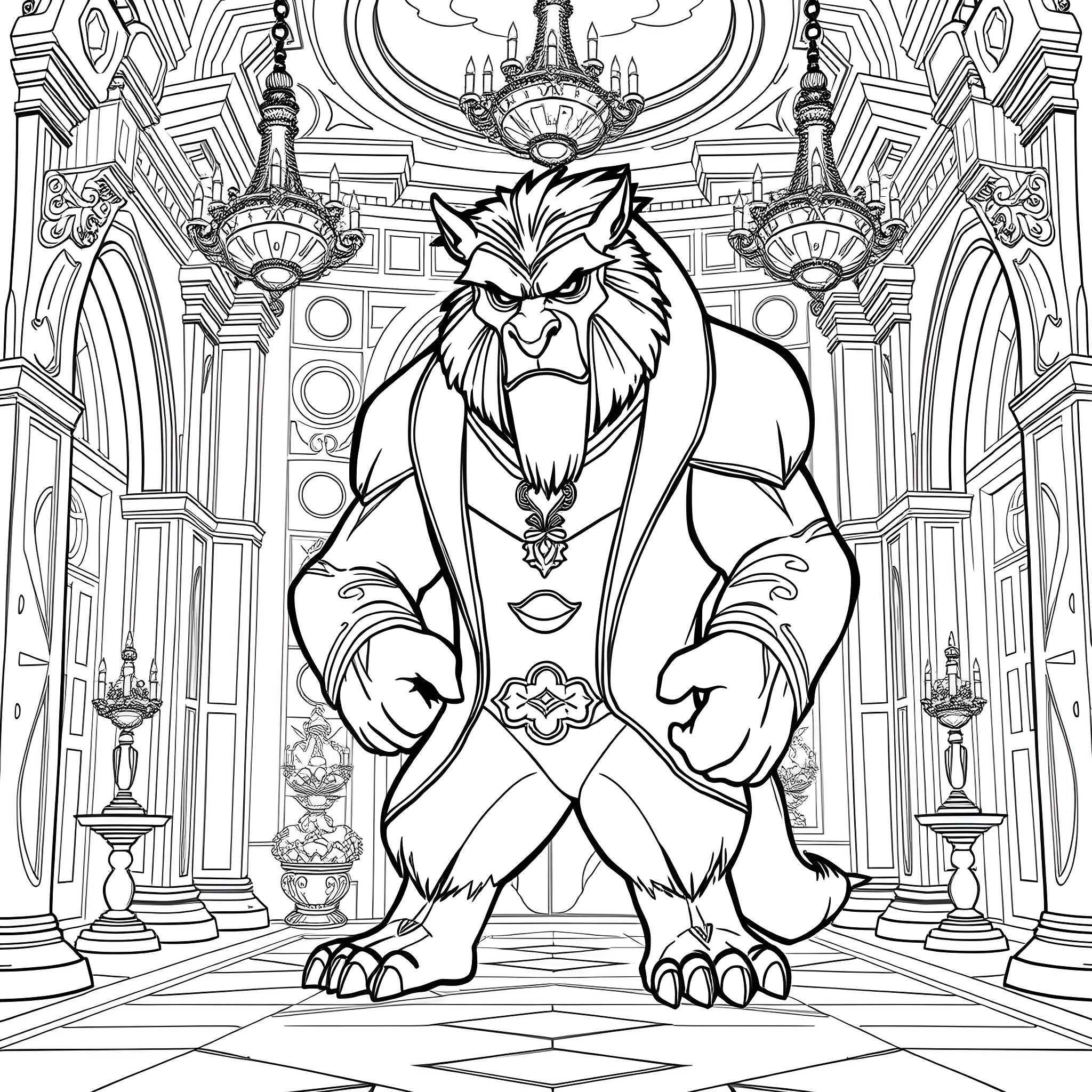 Best Beast Coloring Pages (Free Printable PDF)