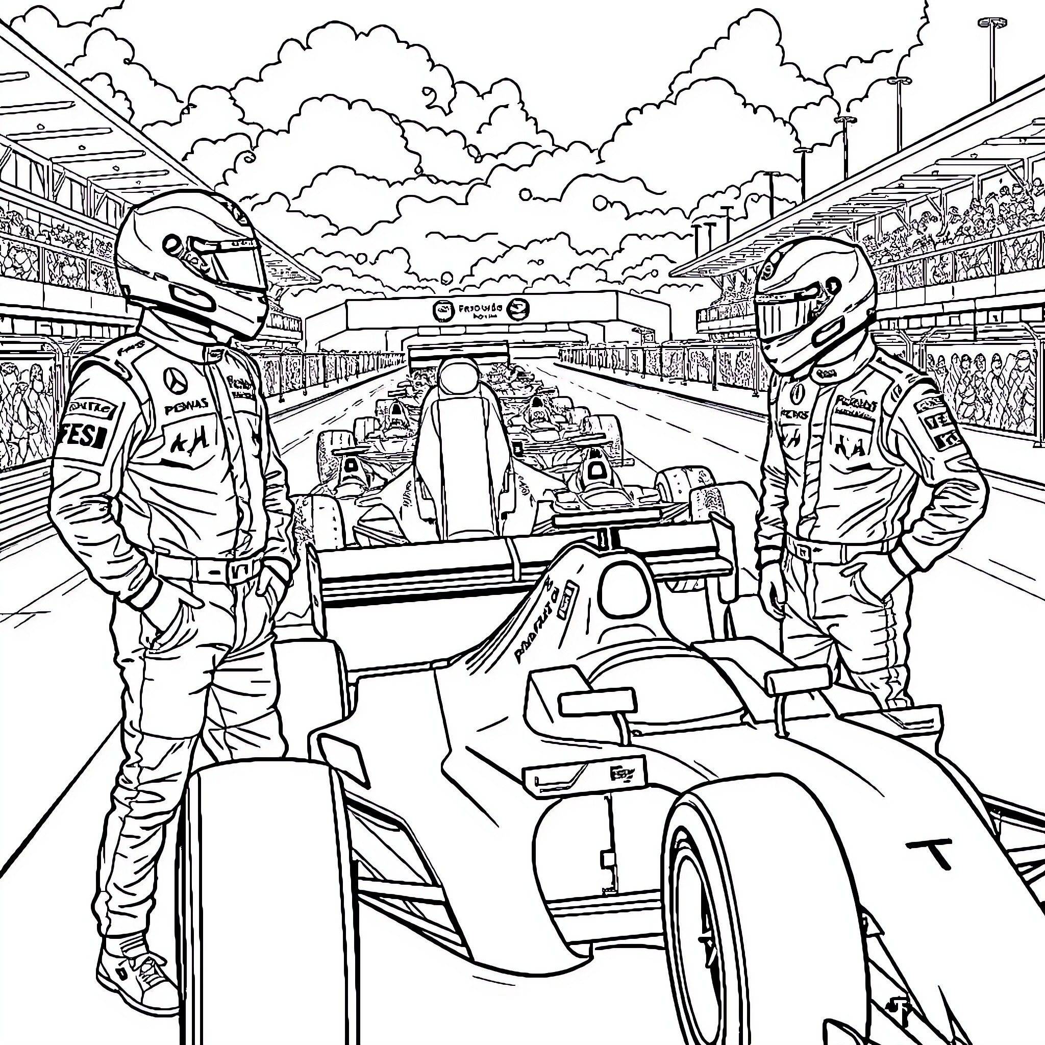 5 Best F1 Driver Coloring Pages (Free Printable PDFs)