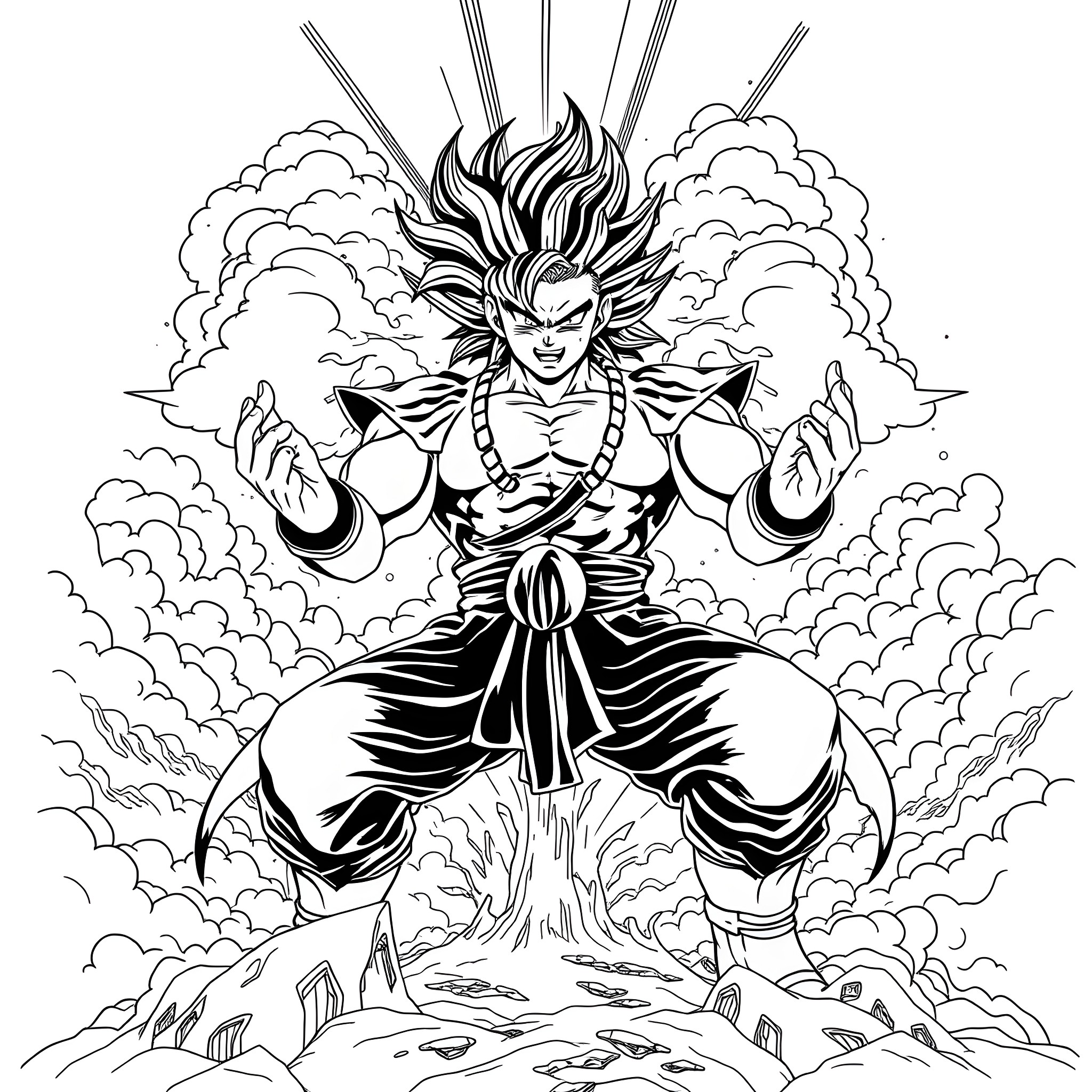 40 Best Sangoku Coloring Pages (Free Printable PDFs)