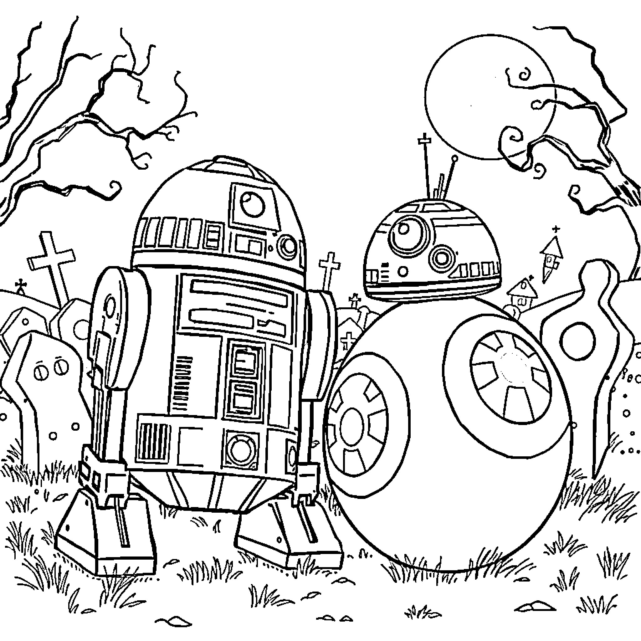 Best R2D2 and BB-8 Coloring Pages (Free Printable PDF)