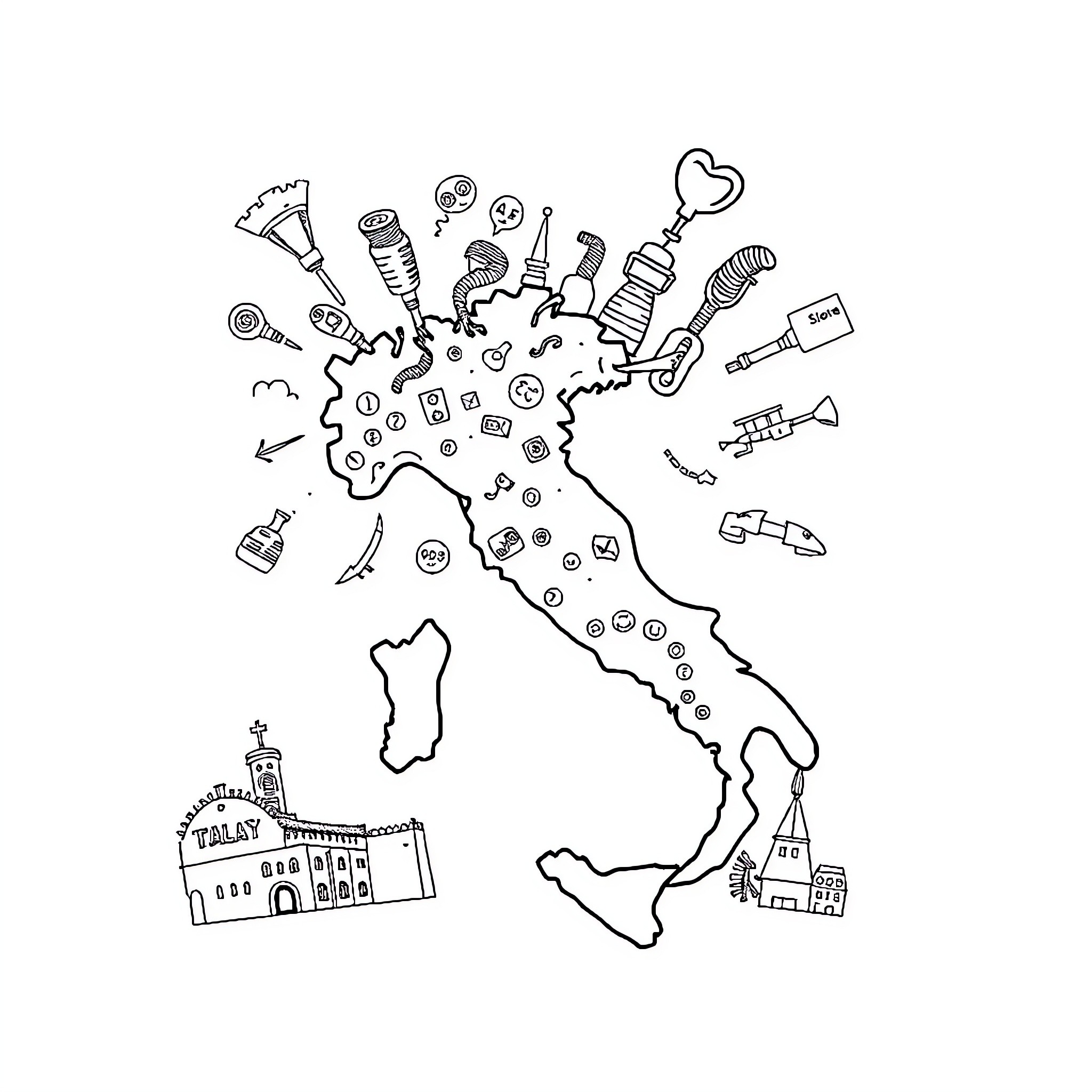 Best Italian Brainrot Coloring Pages (Free Printable PDF)