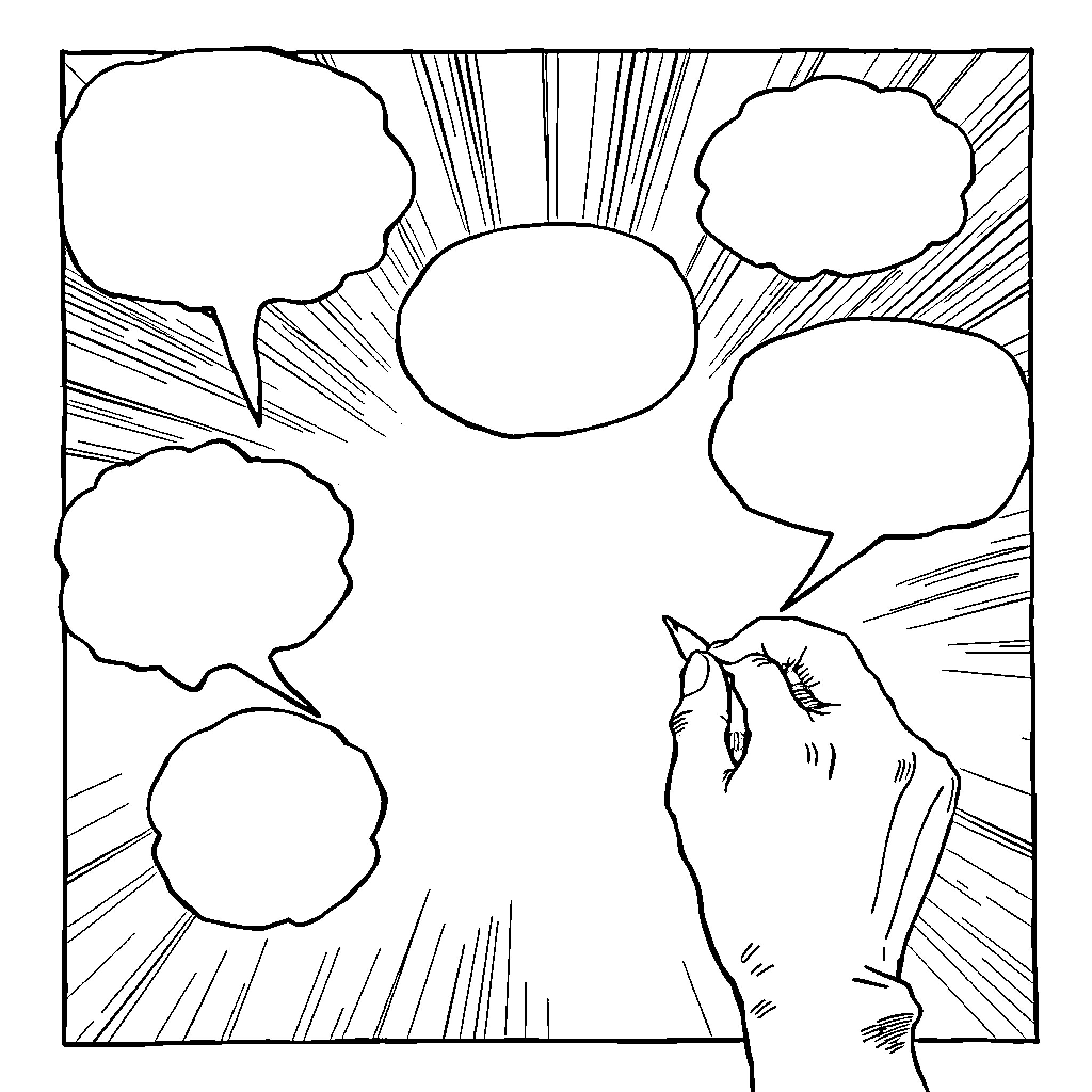 Best Speech Bubble Coloring Pages (Free Printable PDF)